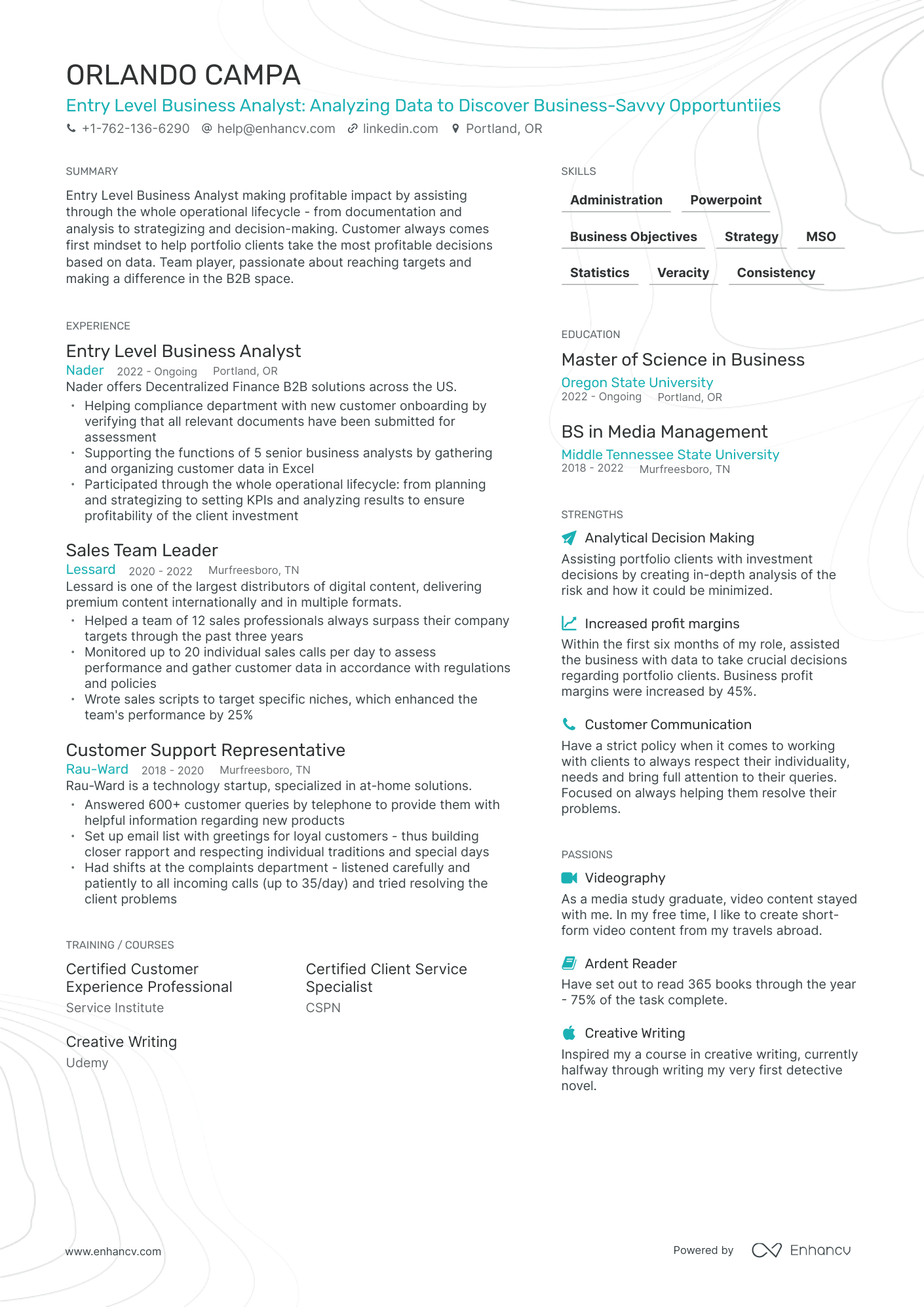 20 Business Analyst Resume Examples & Guide for 2024