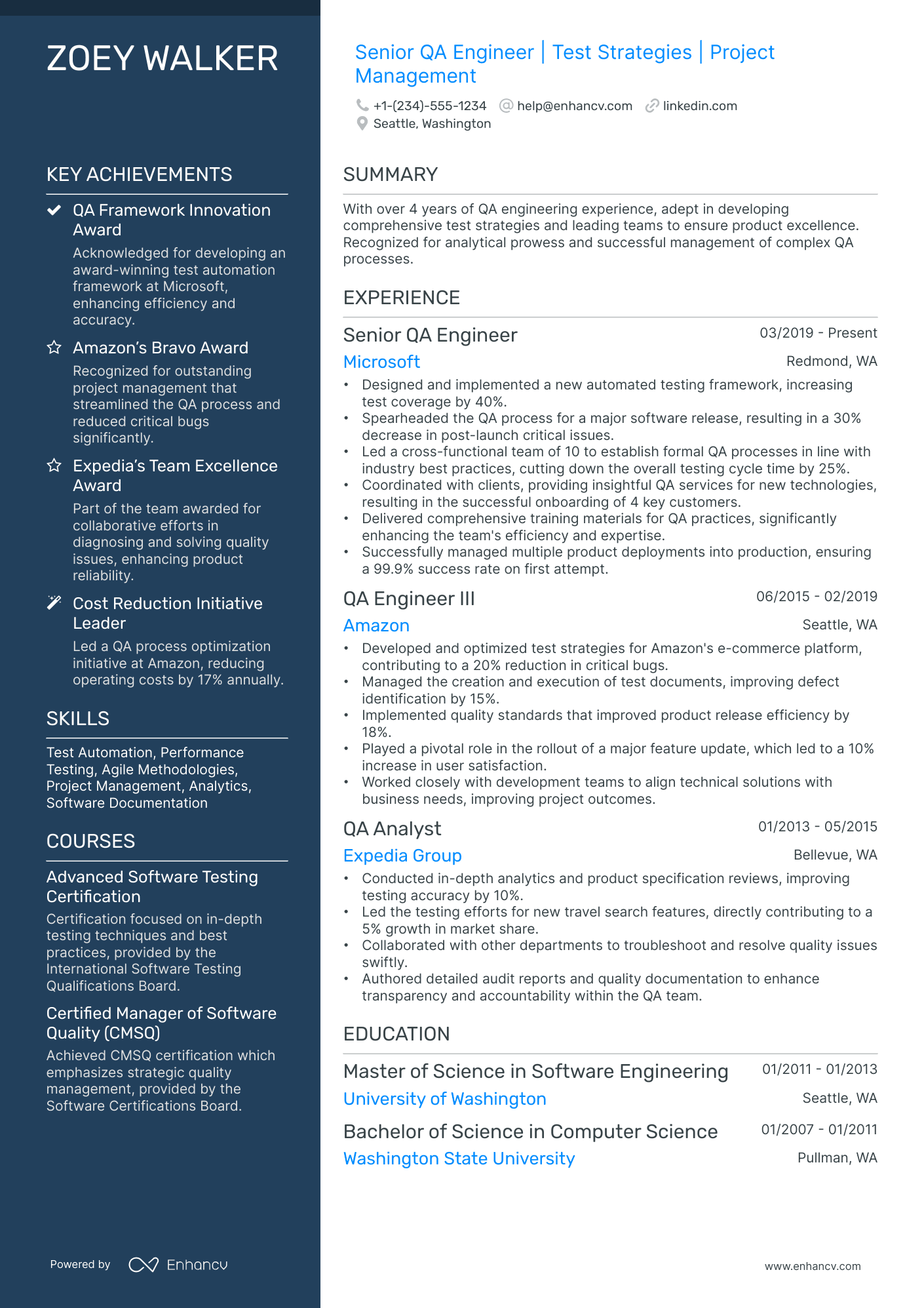 10 QA Manager Resume Examples & Guide for 2026