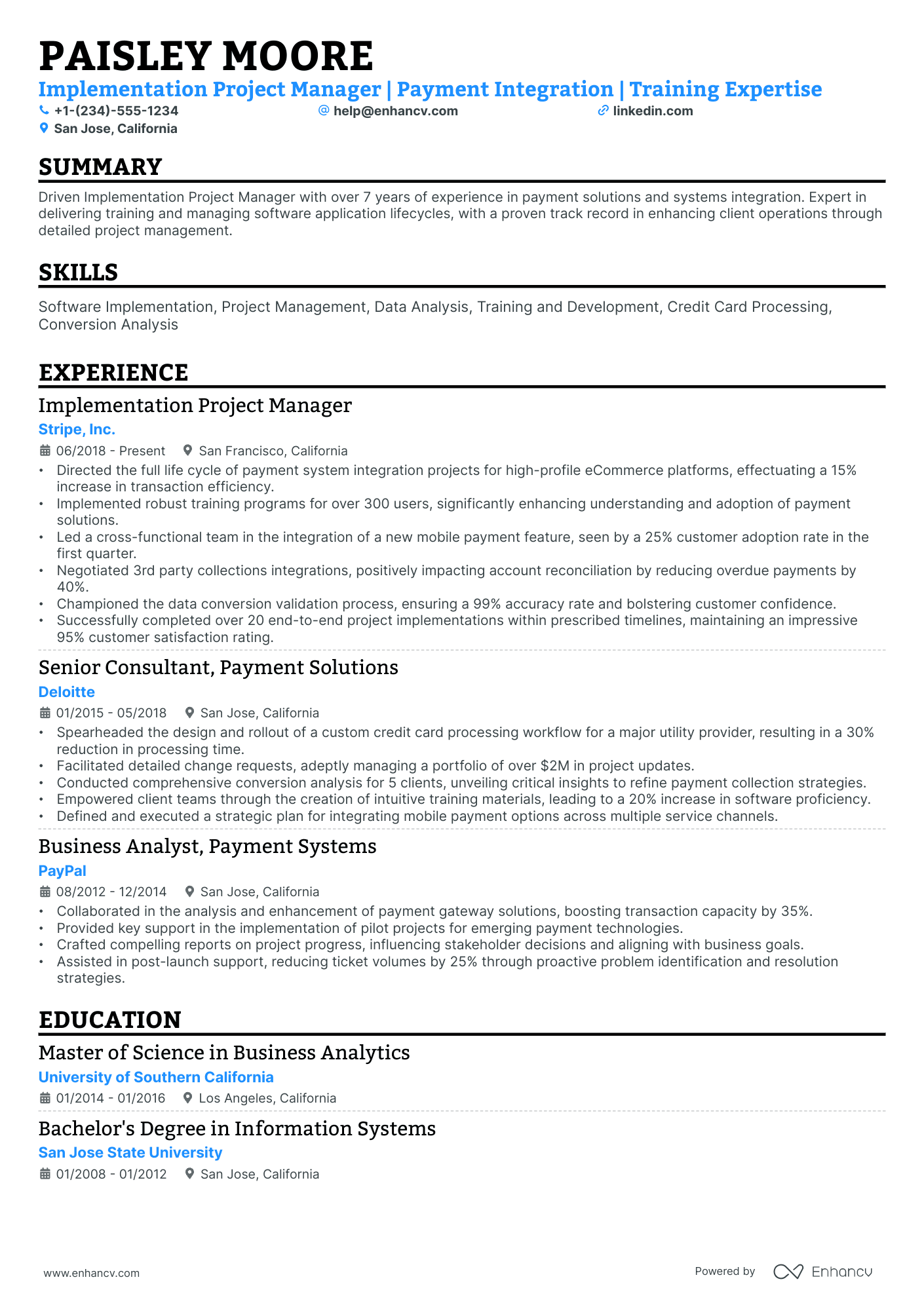 10 Implementation Project Manager Resume Examples & Guide for 2025