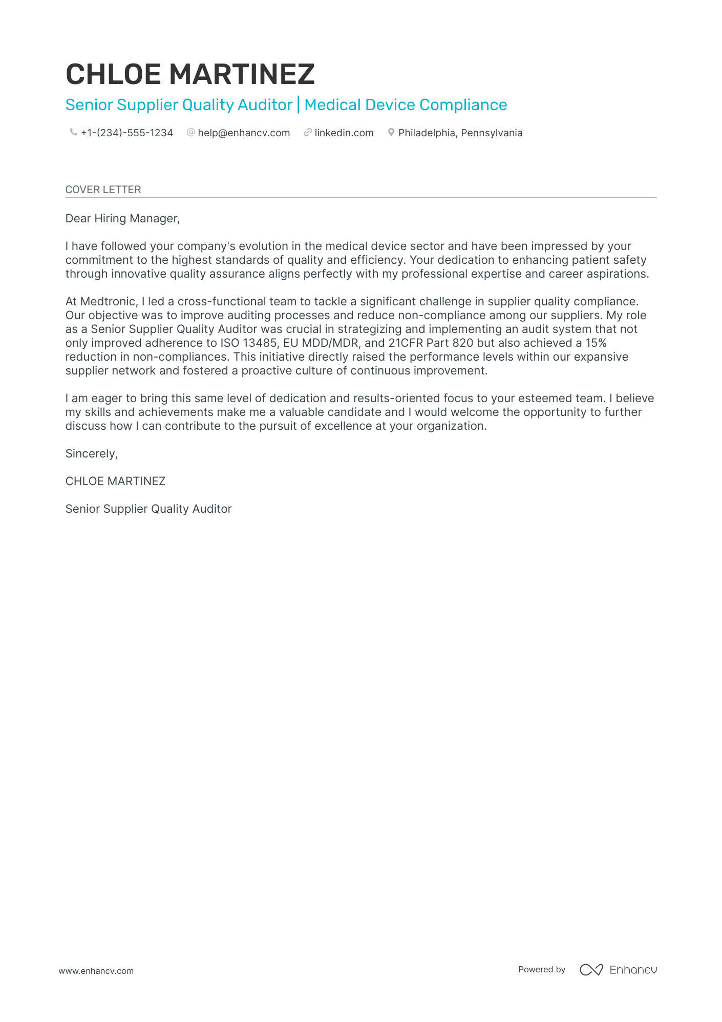 15 Professional Auditor Cover Letter Examples and Template for 2026 ...