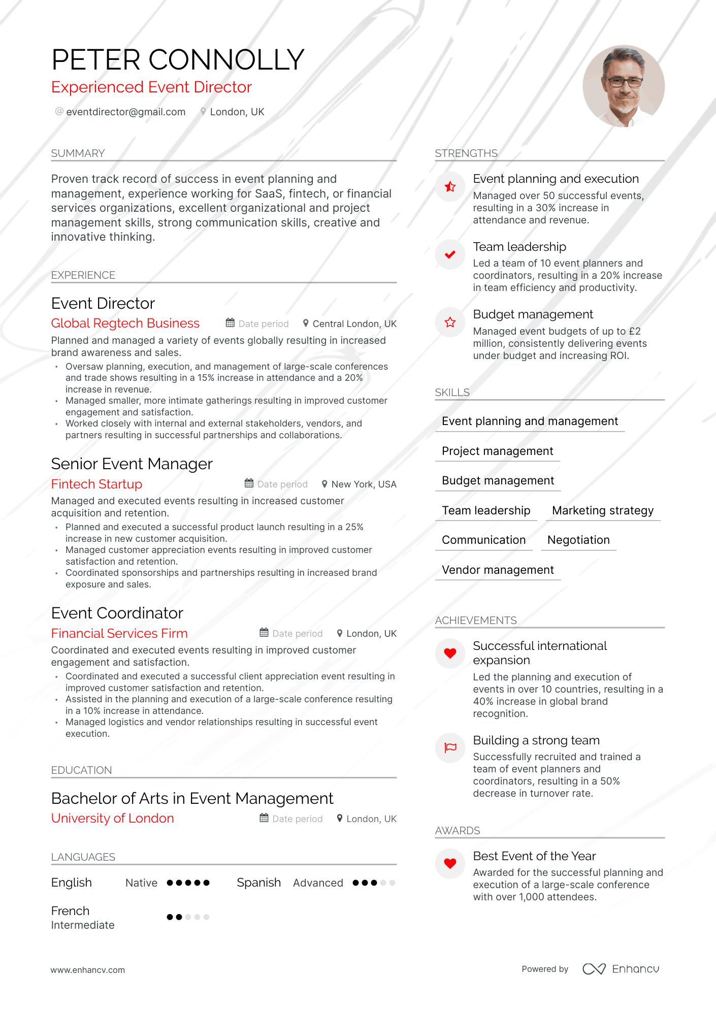 5 Event Director Resume Examples & Guide for 2024