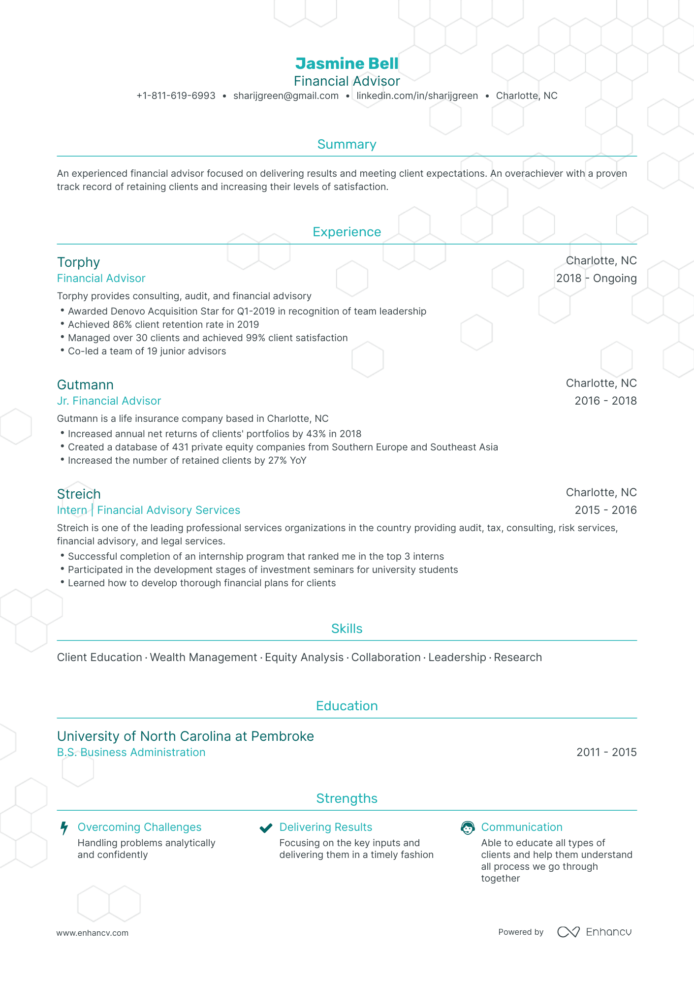 5 Financial Advisor Resume Examples & Guide for 2023