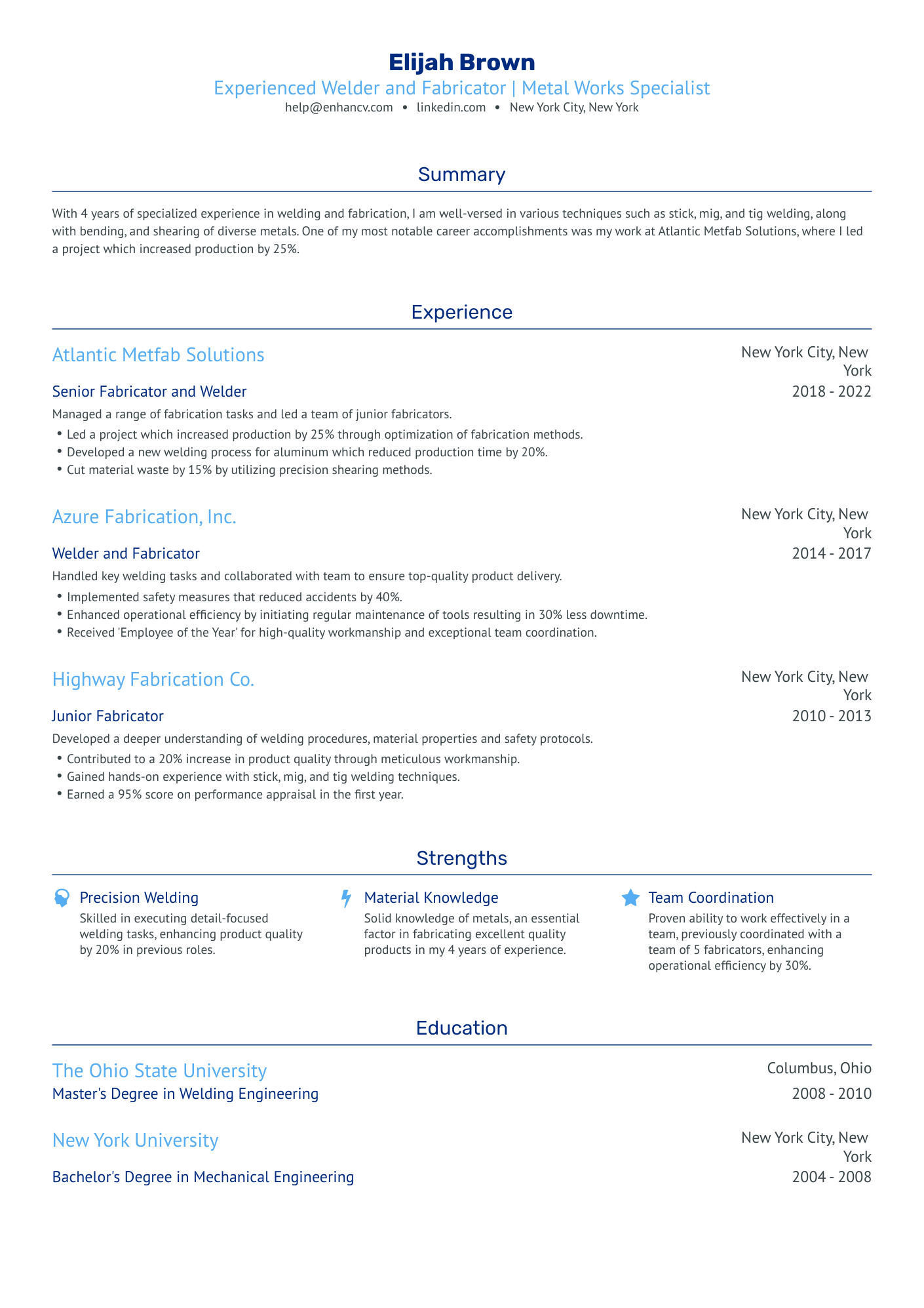 5 Welder Resume Examples & Guide for 2024