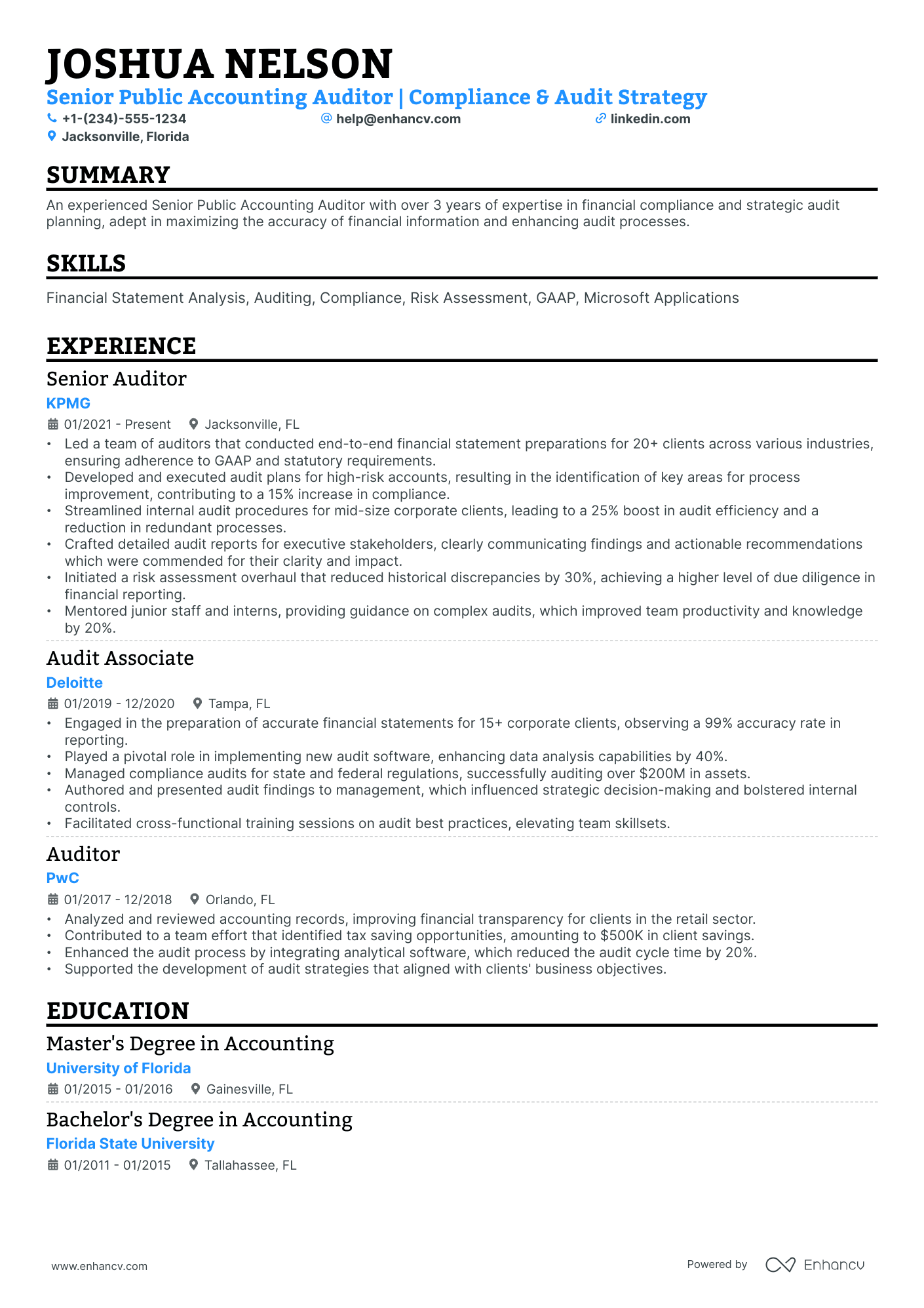 10 Public Accounting Auditor Resume Examples & Guide for 2026