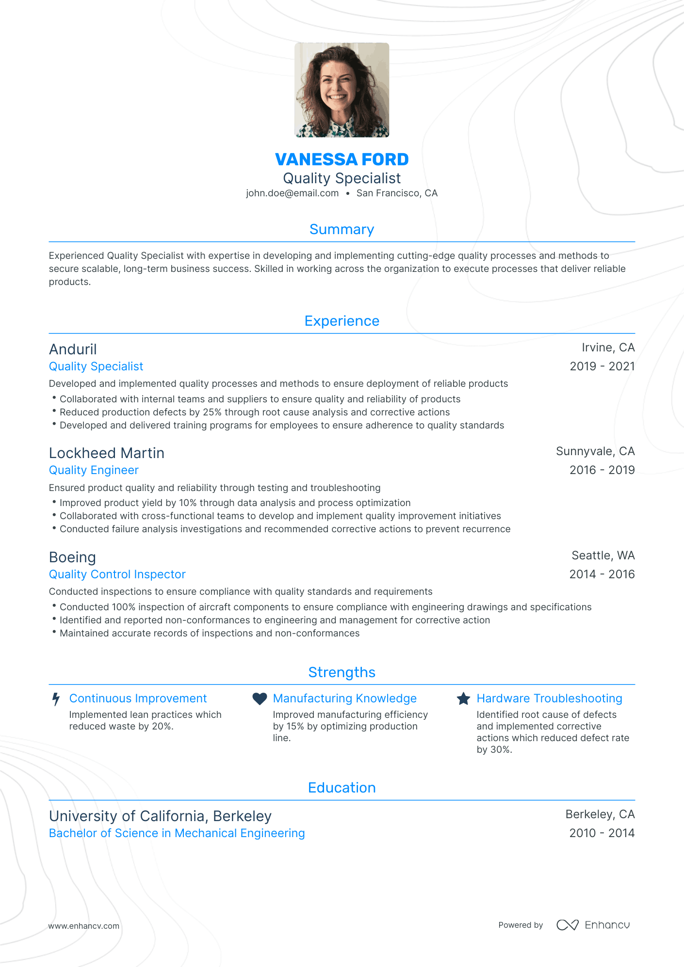 5 Quality Specialist Resume Examples & Guide for 2023