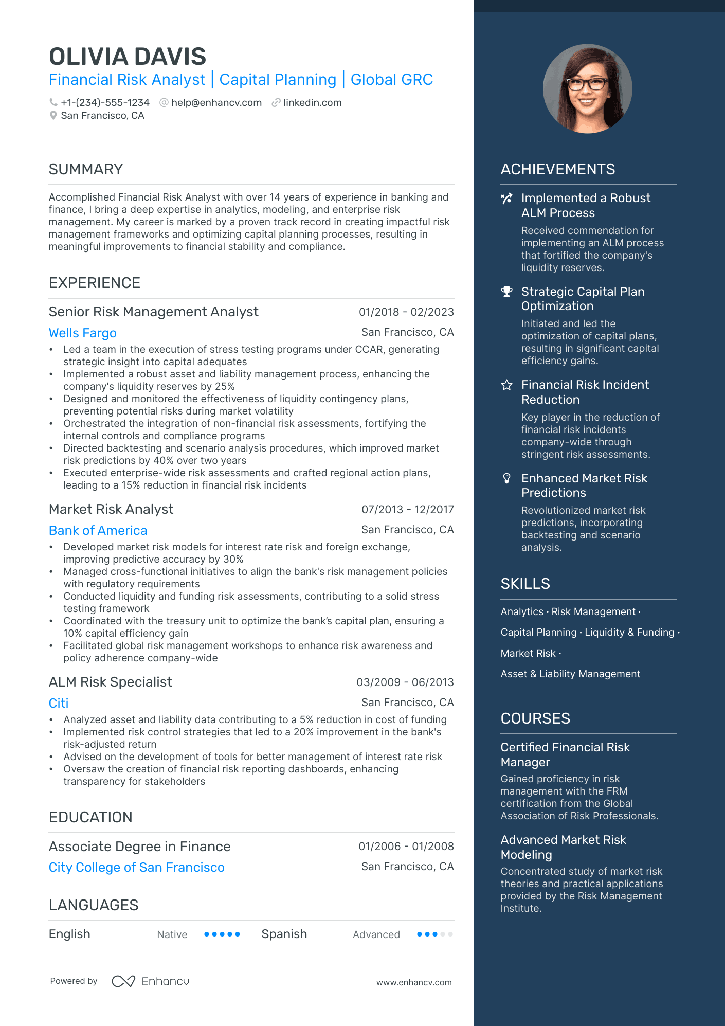 5 Financial Risk Analyst Resume Examples & Guide for 2024