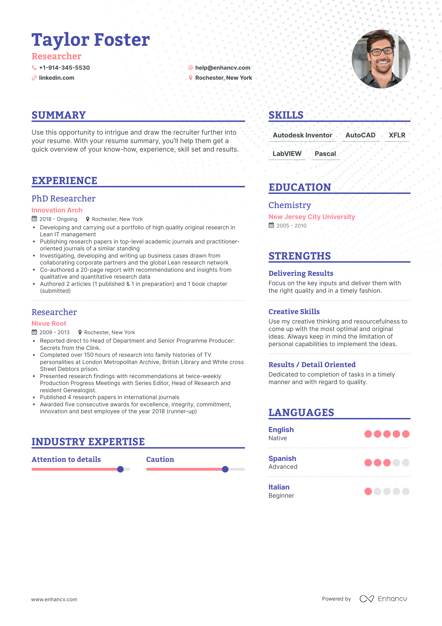 Researcher Resume Examples & Guide for 2023 (Layout, Skills, Keywords ...