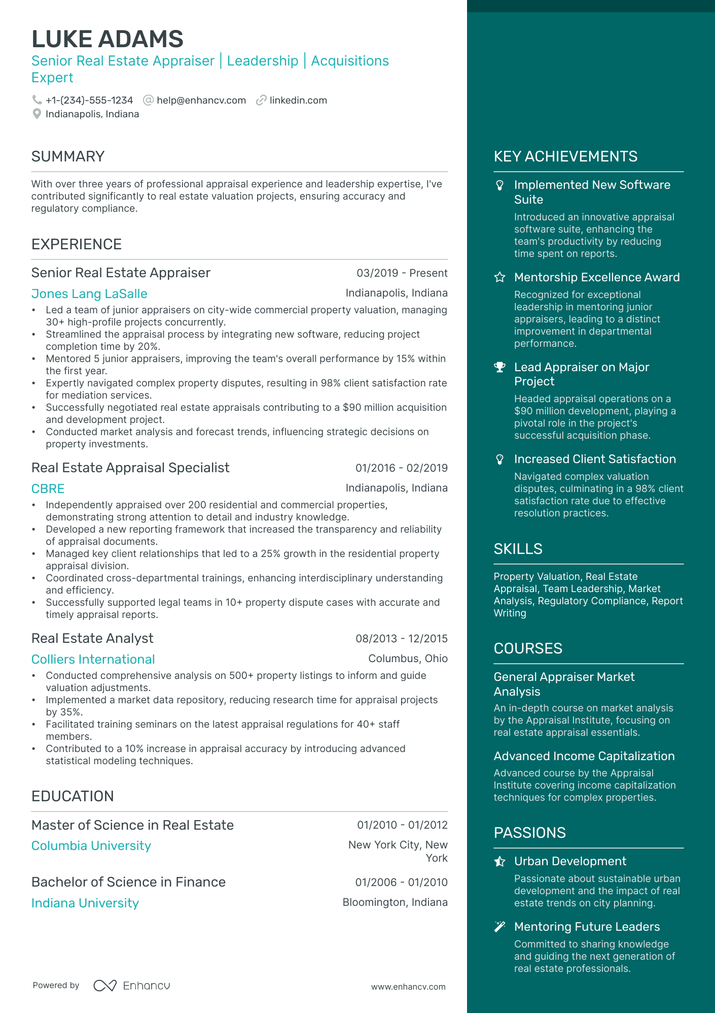 10 Real Estate Appraiser Resume Examples & Guide for 2026