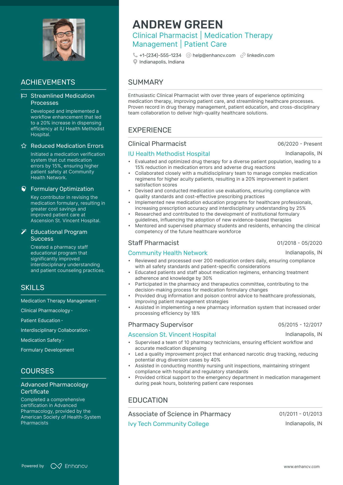 5 Hospital Pharmacist Resume Examples & Guide for 2024