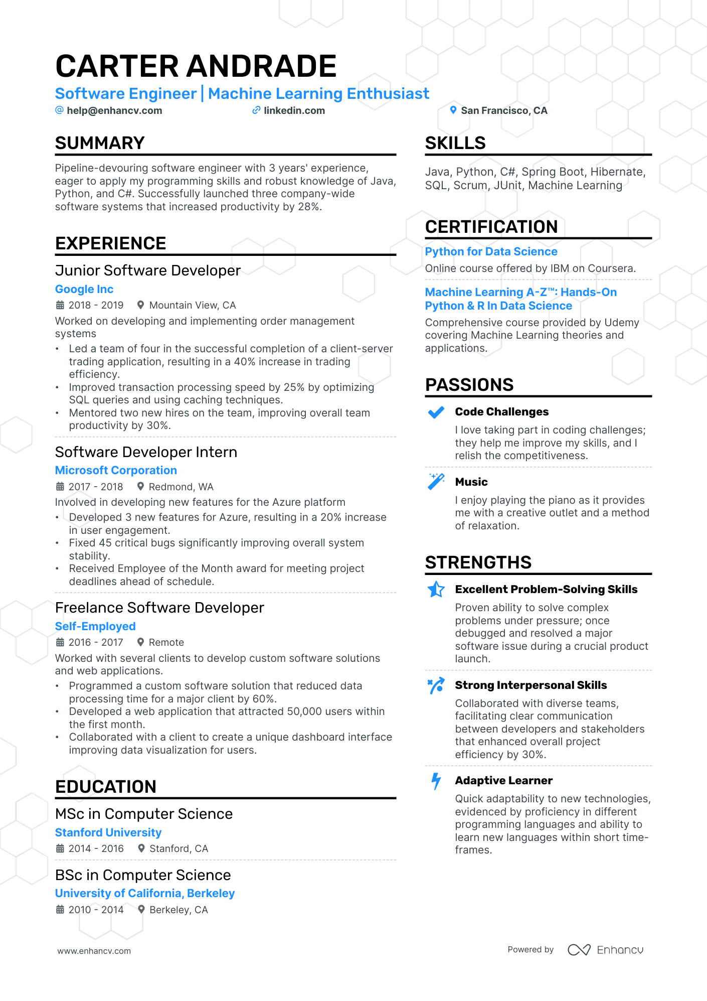 10 Software Engineer New Grad Resume Examples & Guide for 2025