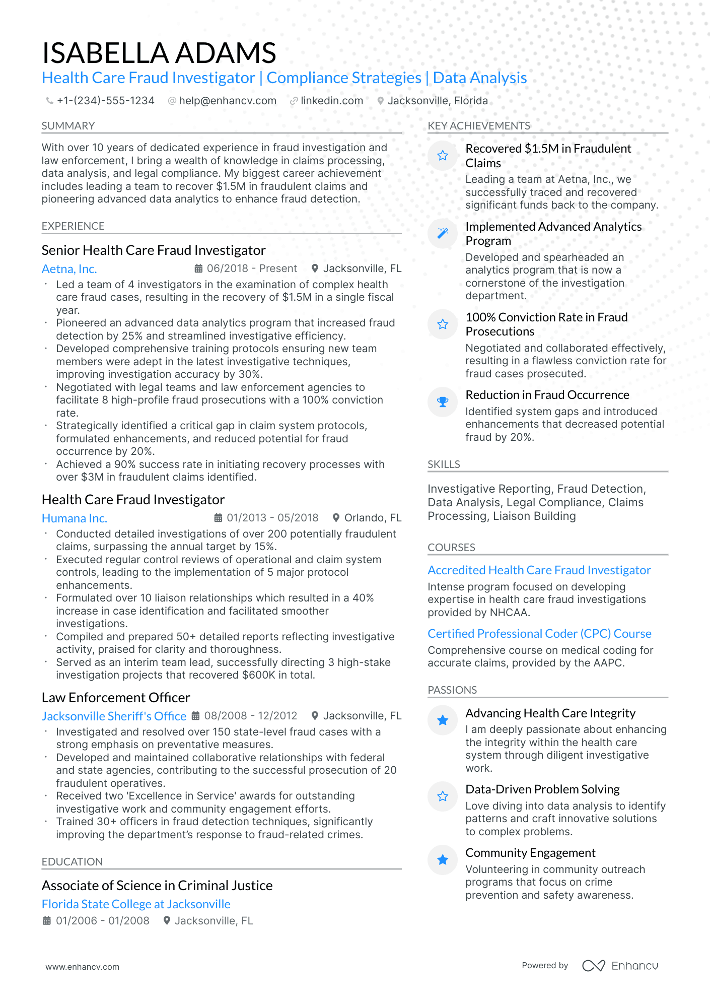 10 Fraud Investigator Resume Examples & Guide for 2026