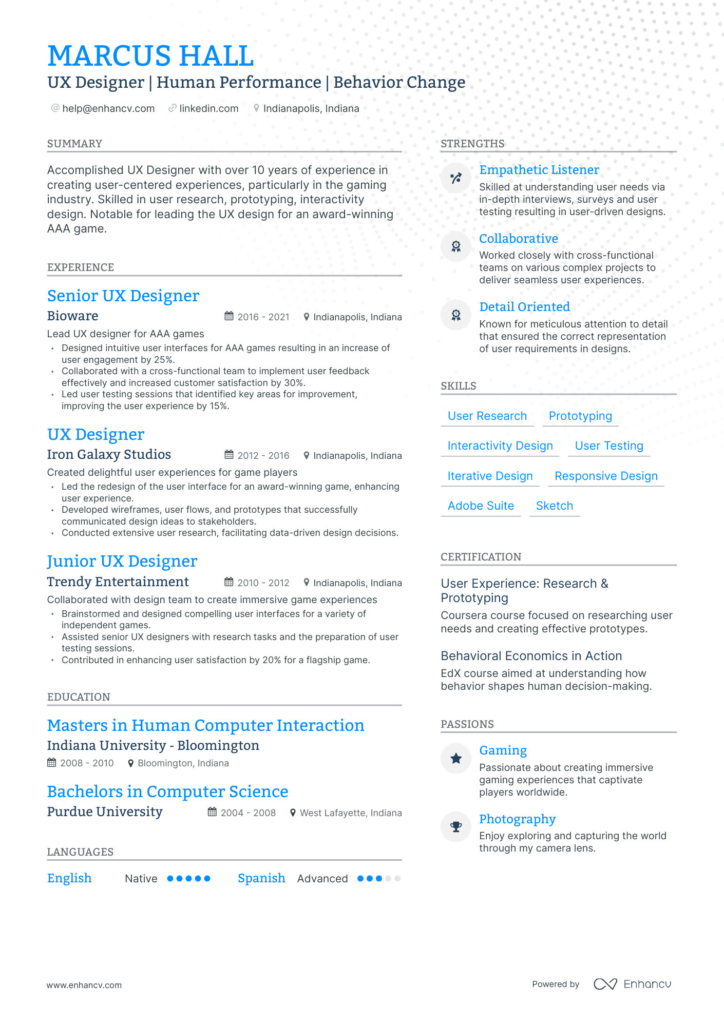 5 Senior UX Designer Resume Examples & Guide for 2024