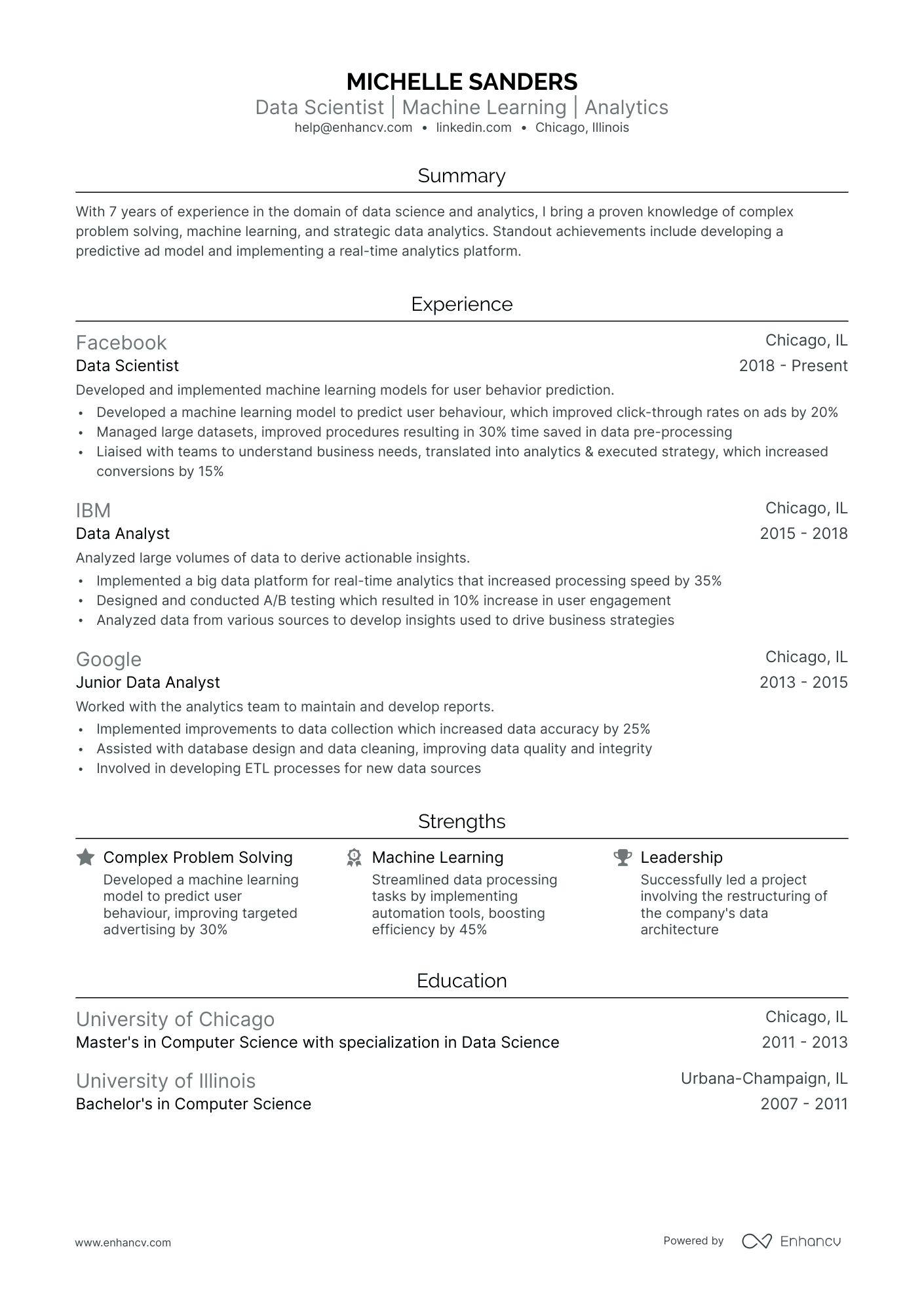 5 Senior Data Scientist Resume Examples & Guide for 2024