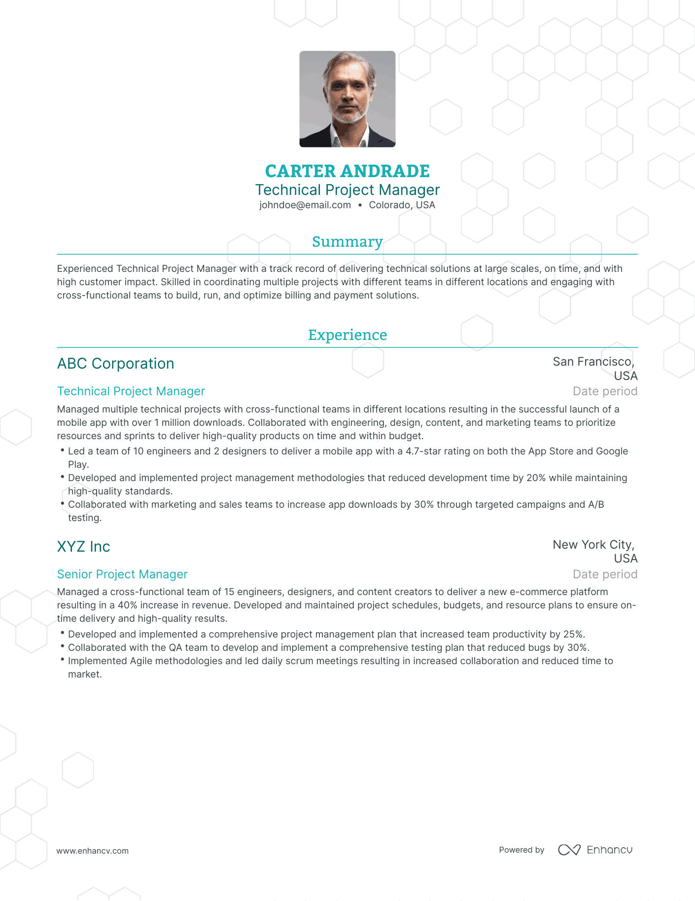 5 Technical Project Manager Resume Examples & Guide for 2024