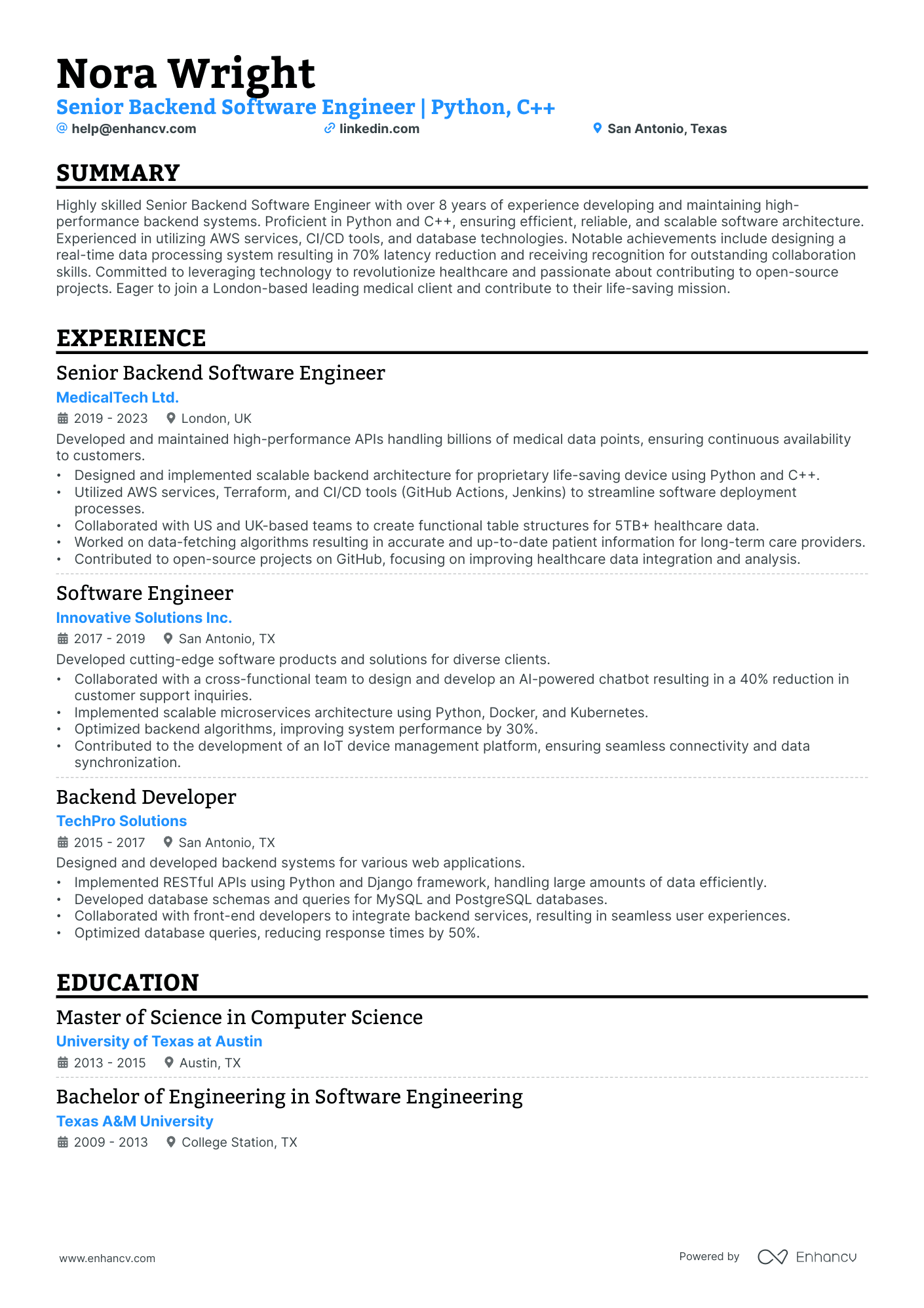 10 AWS Devops Resume Examples & Guide for 2025