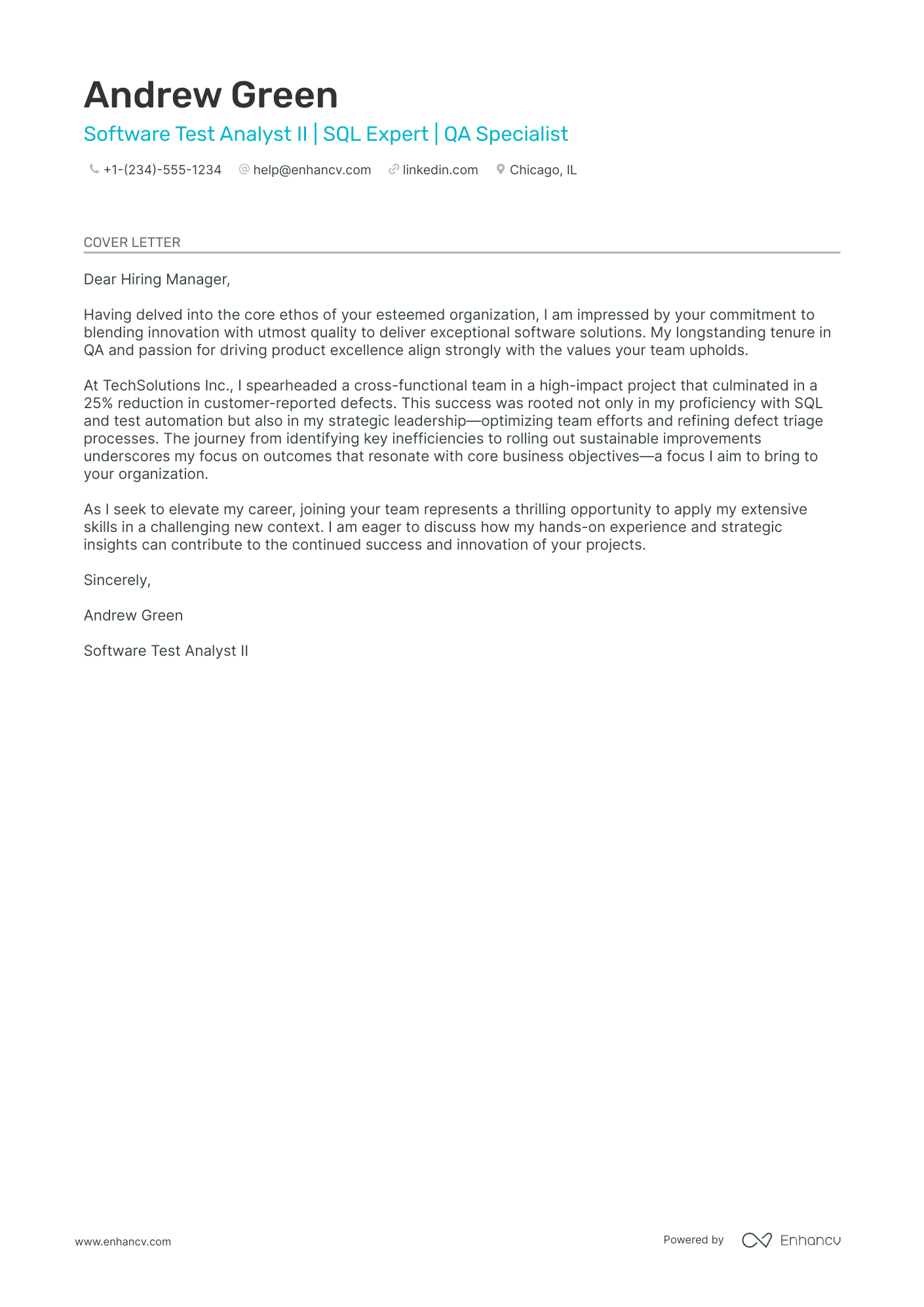 5 Professional Test Engineer Cover Letter Examples and Template for ...