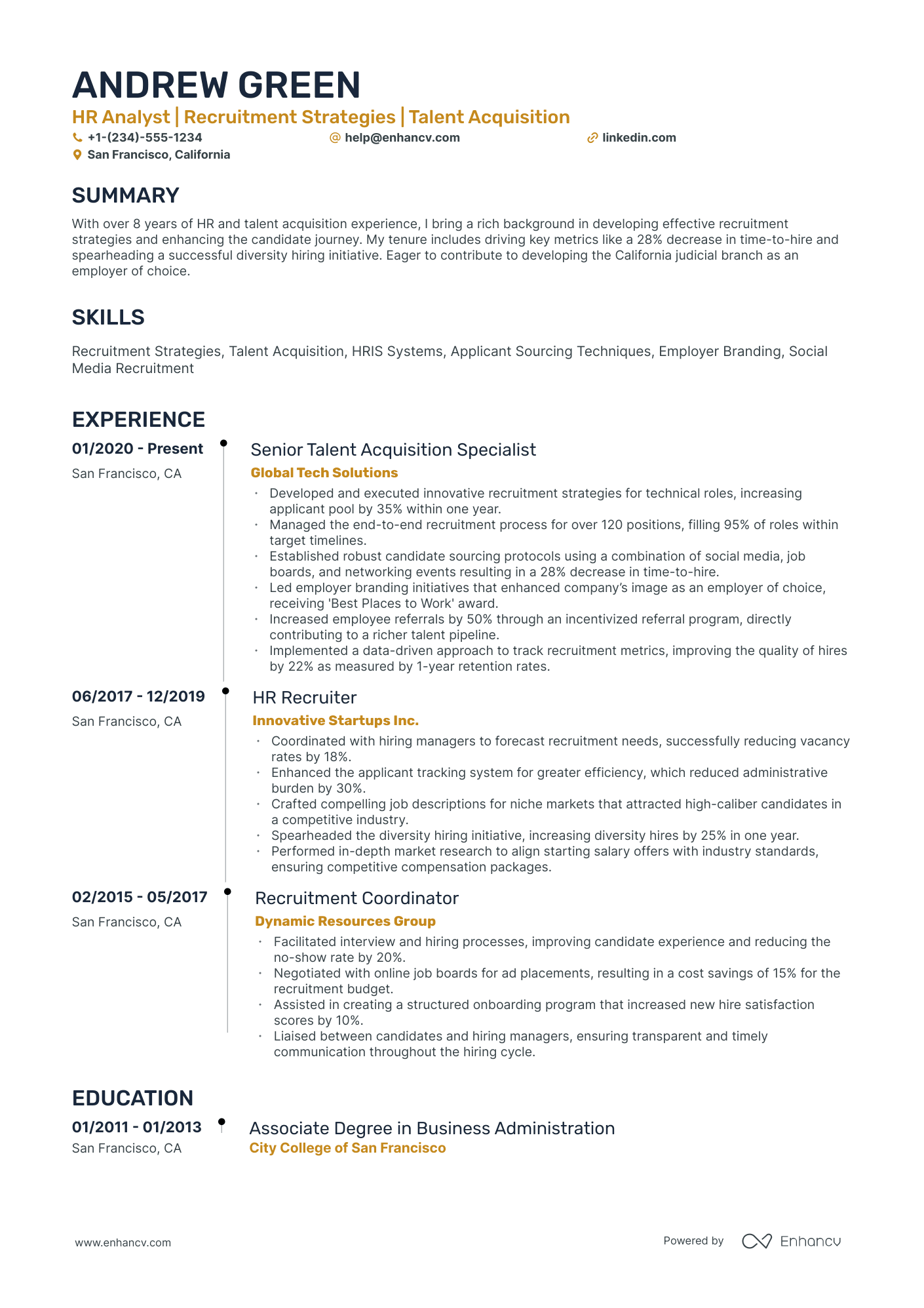 10 HR Analyst Resume Examples & Guide for 2026