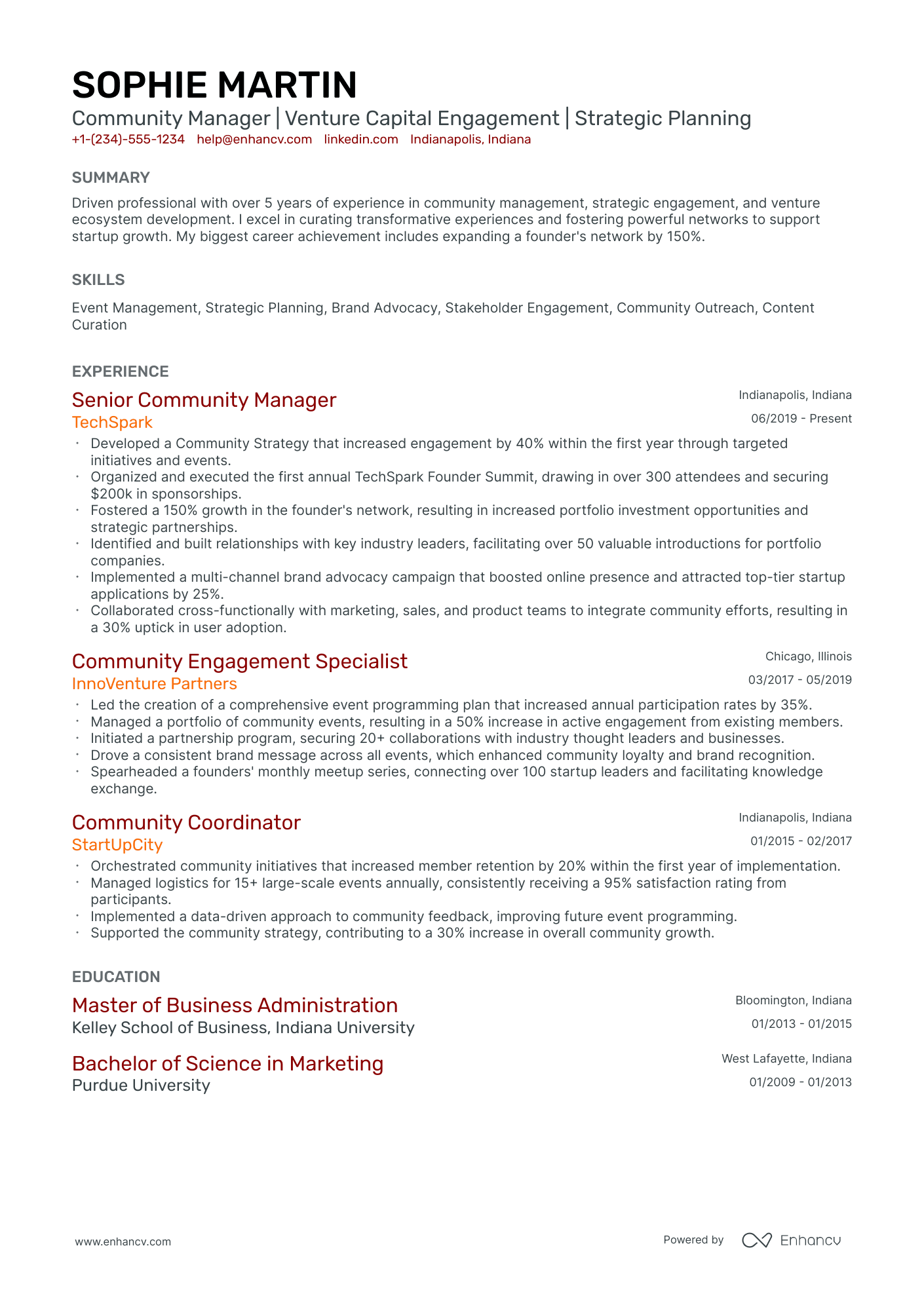 10 Community Manager Resume Examples & Guide for 2025