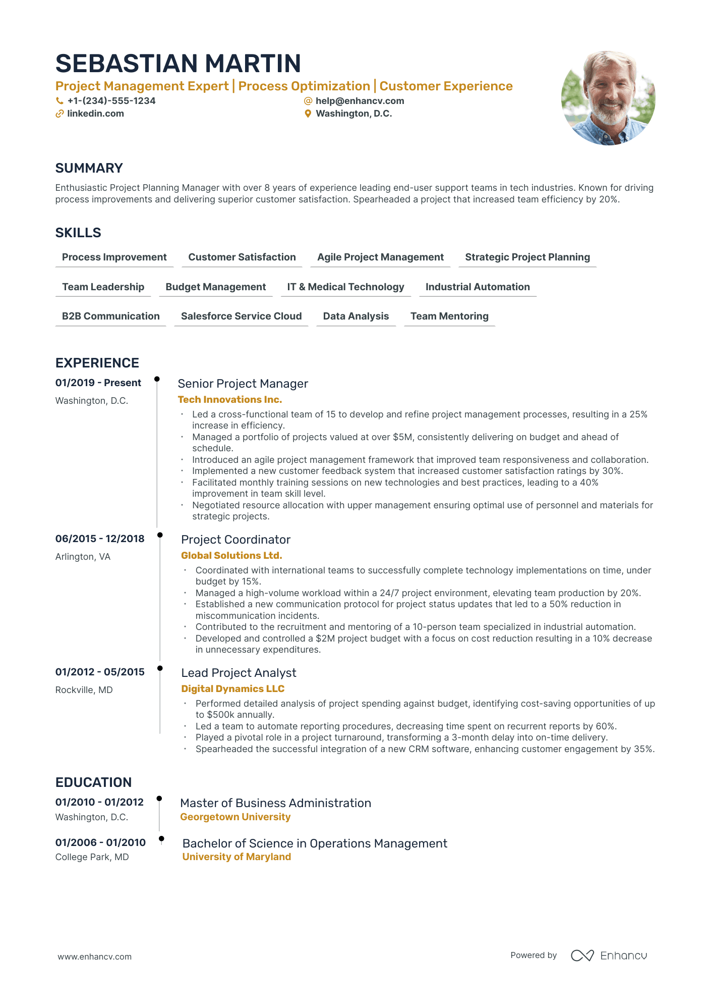 5 Planning Manager Resume Examples & Guide for 2024