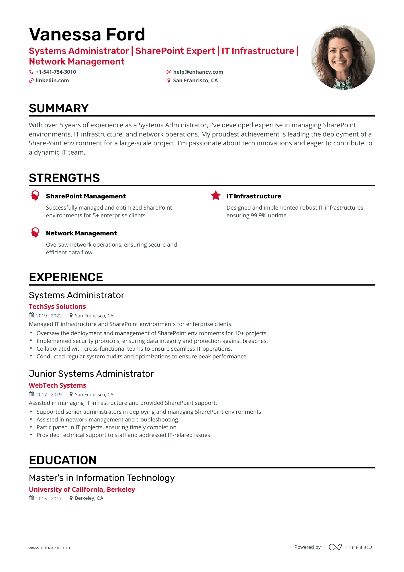 5 Sharepoint Resume Examples & Guide for 2023