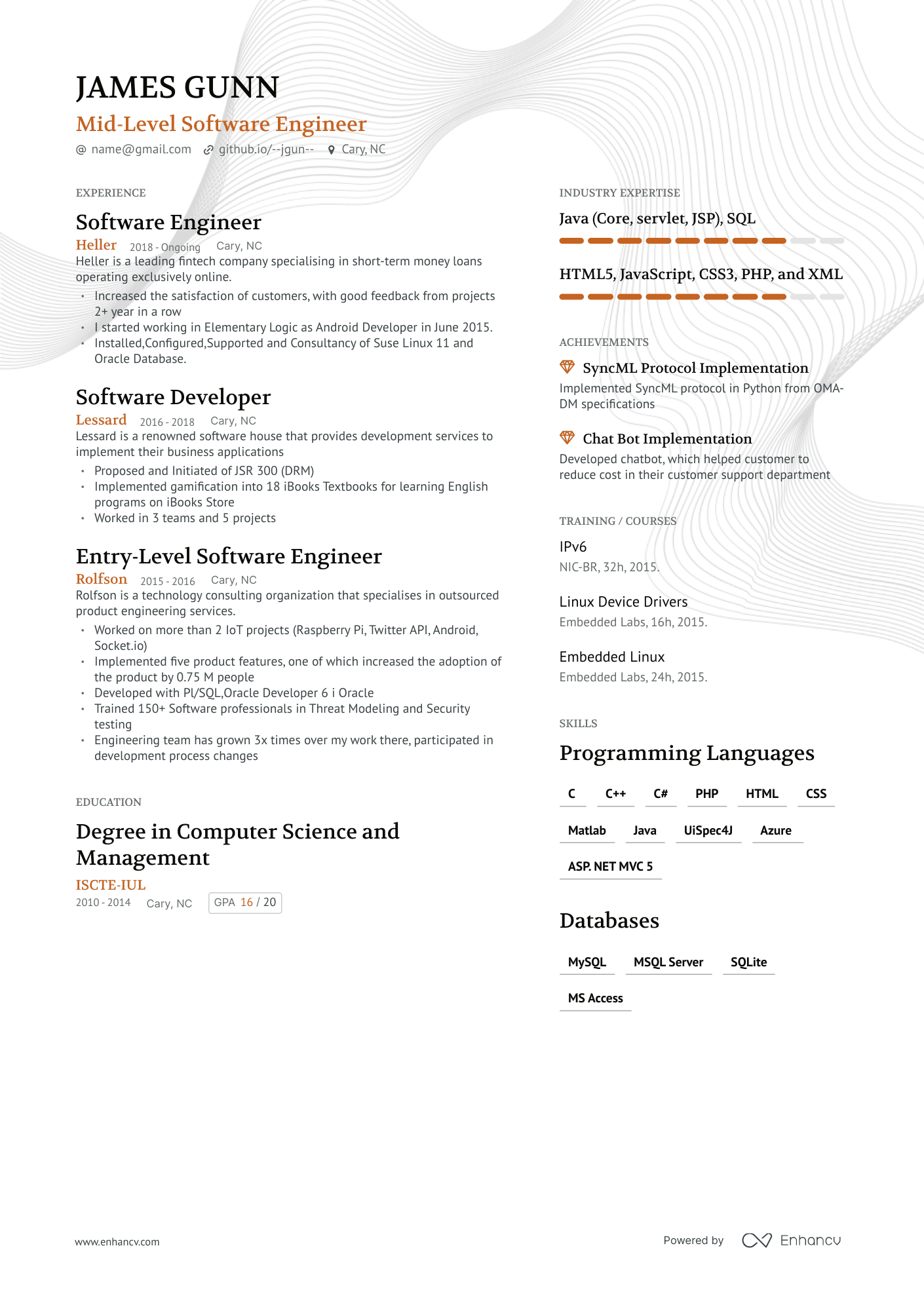 18 Software Engineer Resume Examples & Guide for 2024