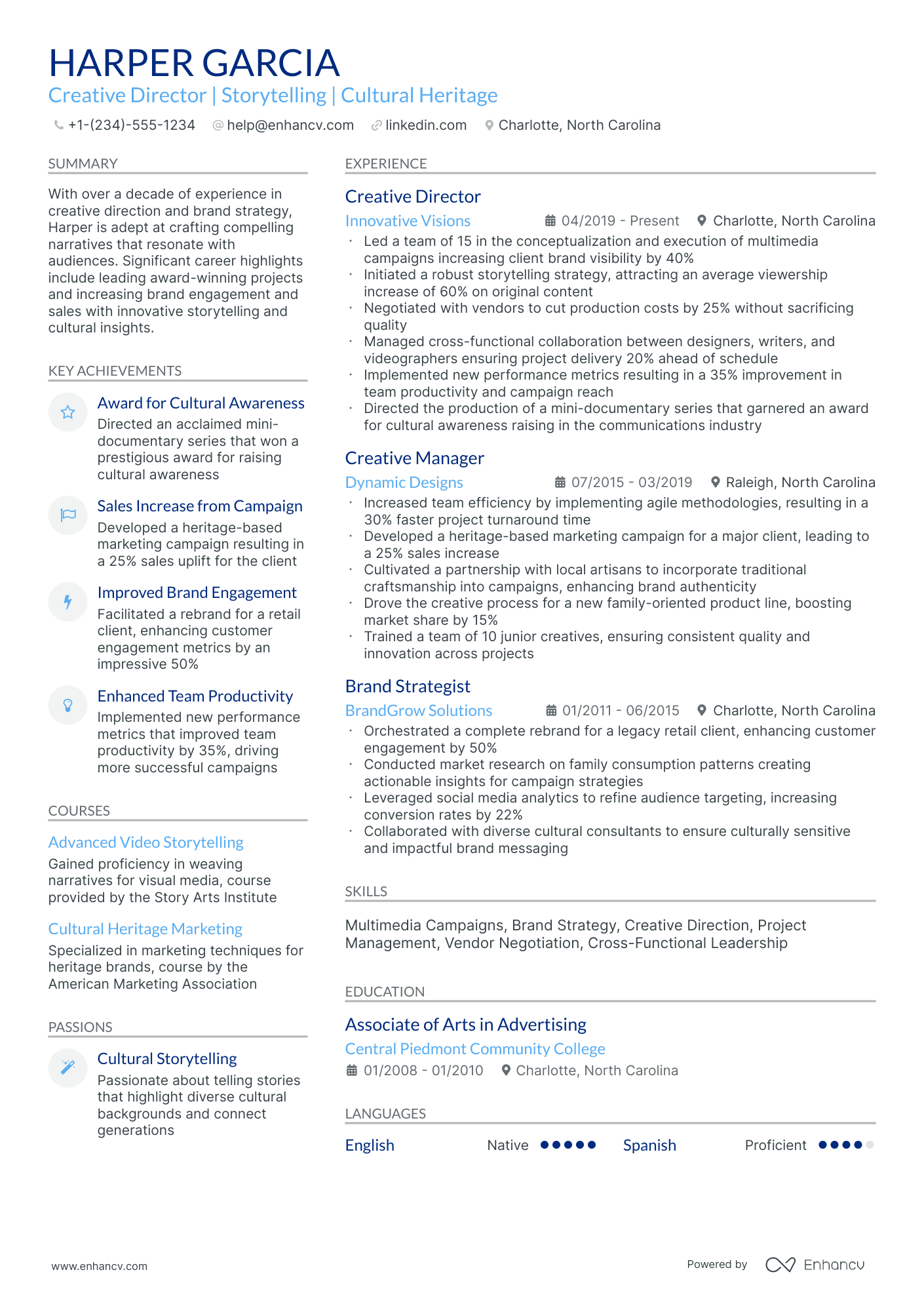 10 Commercial Actor Resume Examples & Guide for 2025