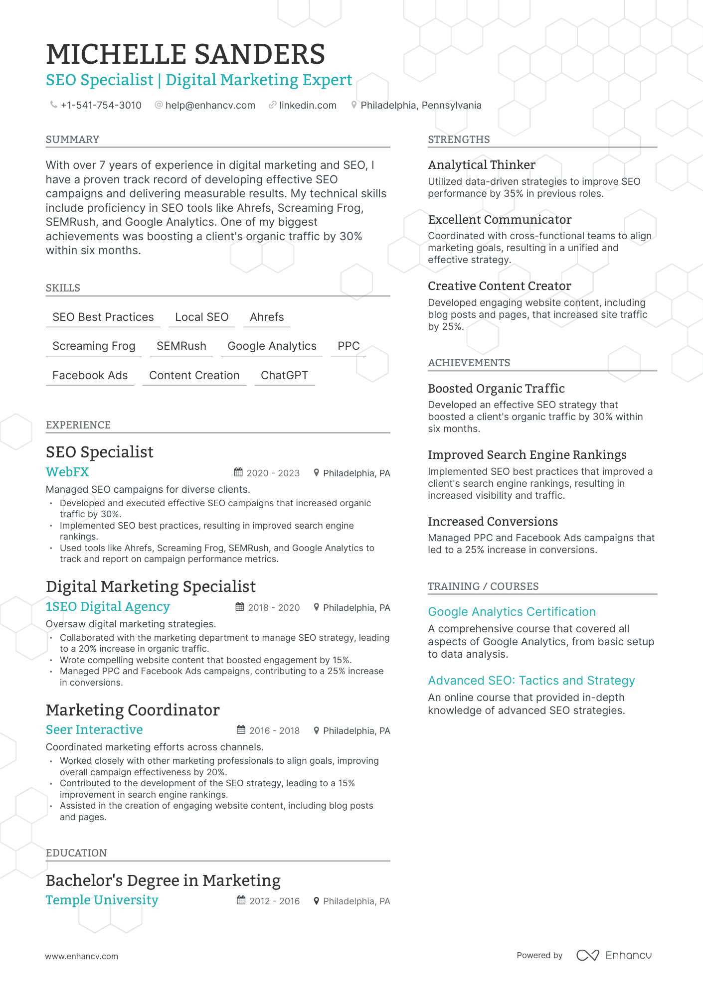 5 SEO Specialist Resume Examples & Guide for 2024