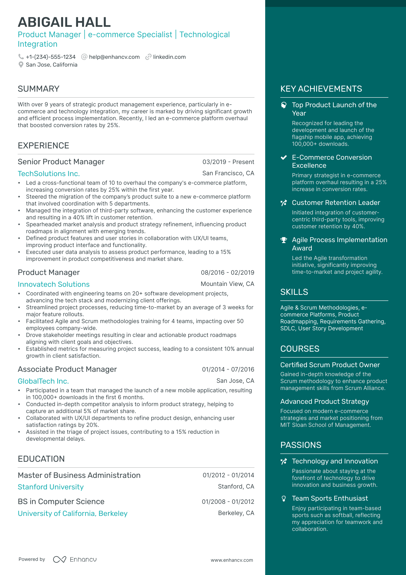 10 Ecommerce Product Manager Resume Examples & Guide for 2026