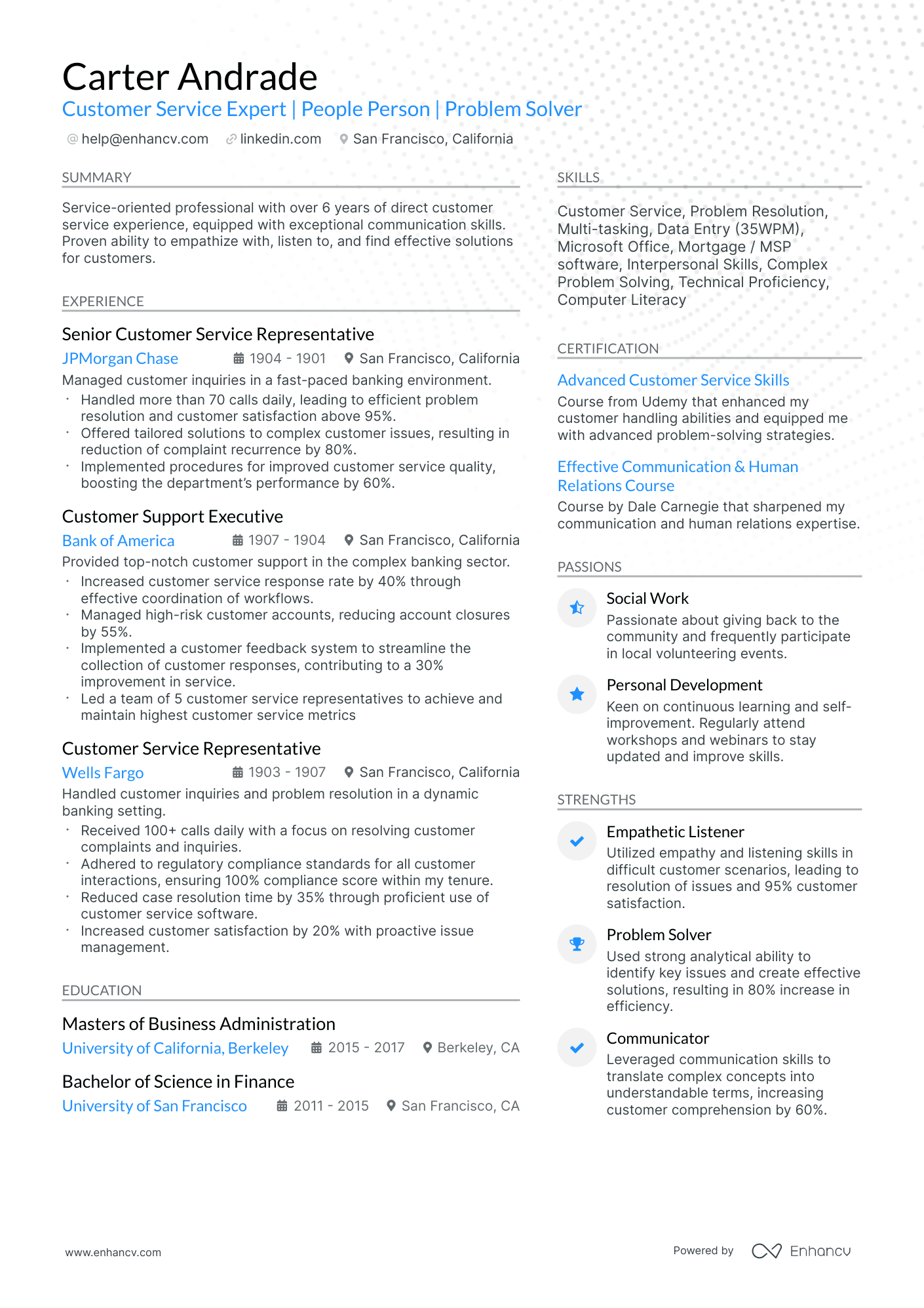 10 Customer Service Specialist Resume Examples & Guide for 2025