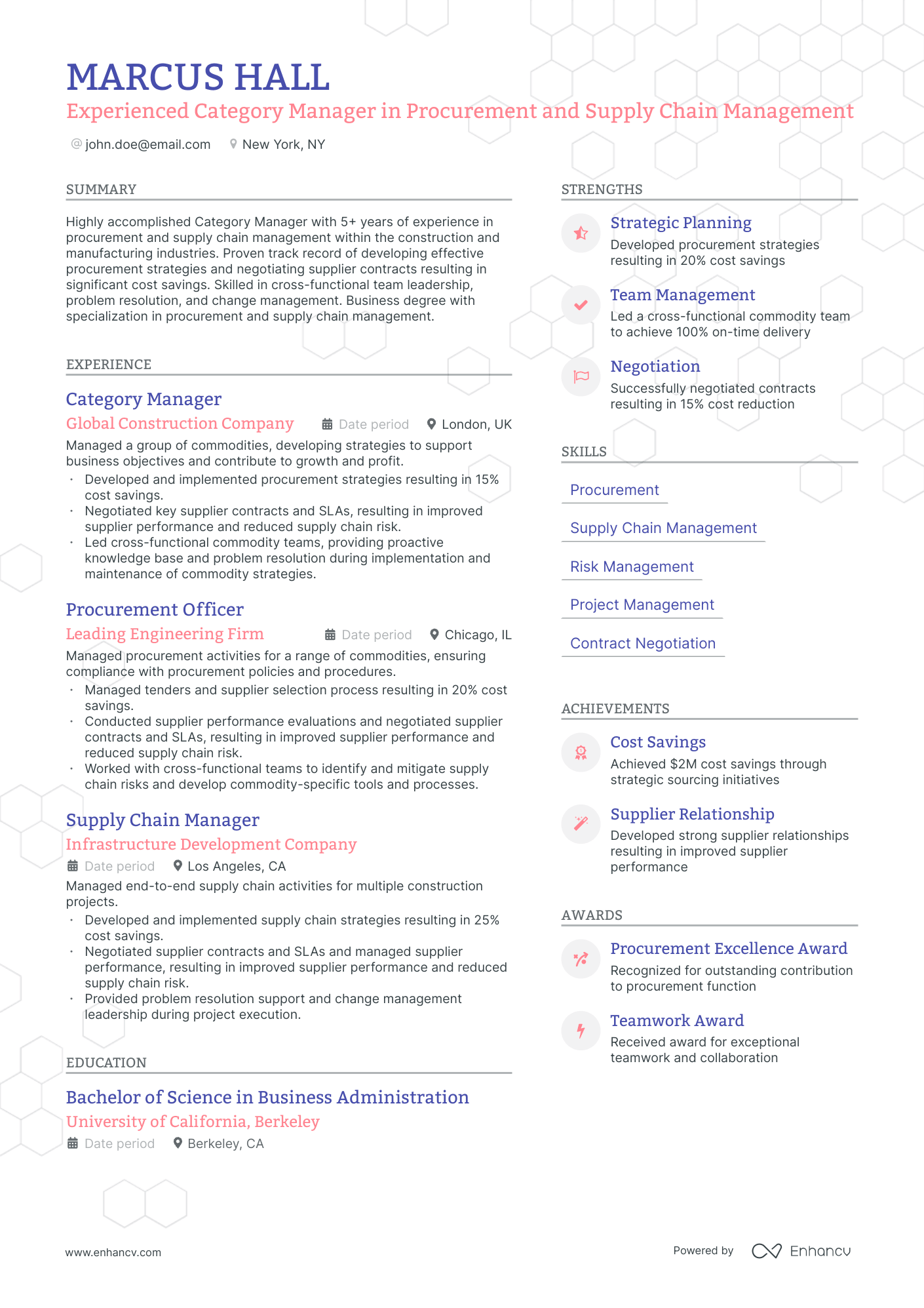 14 Supply Chain Manager Resume Examples & Guide for 2024