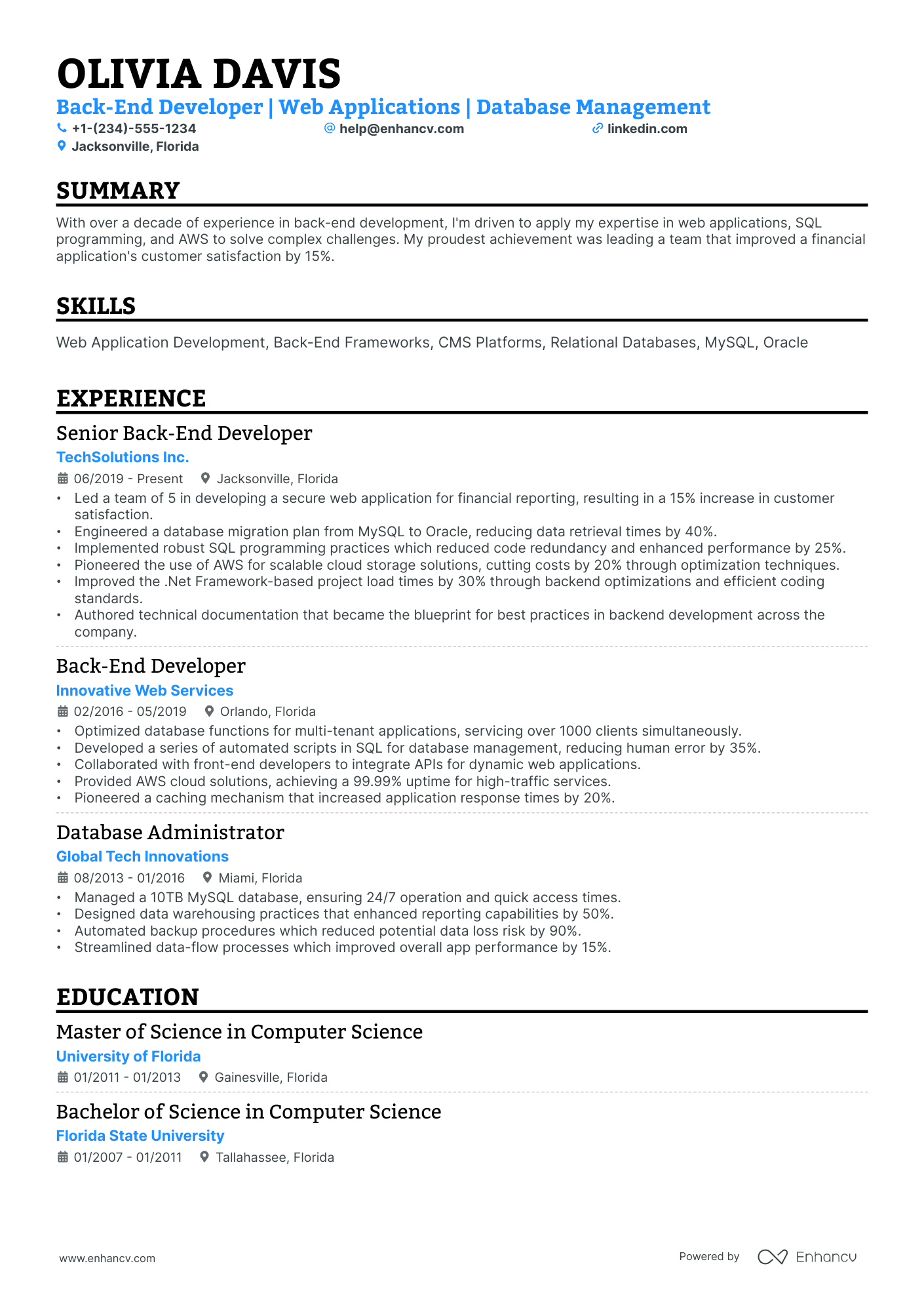 10 Freelance Developer Resume Examples & Guide for 2026