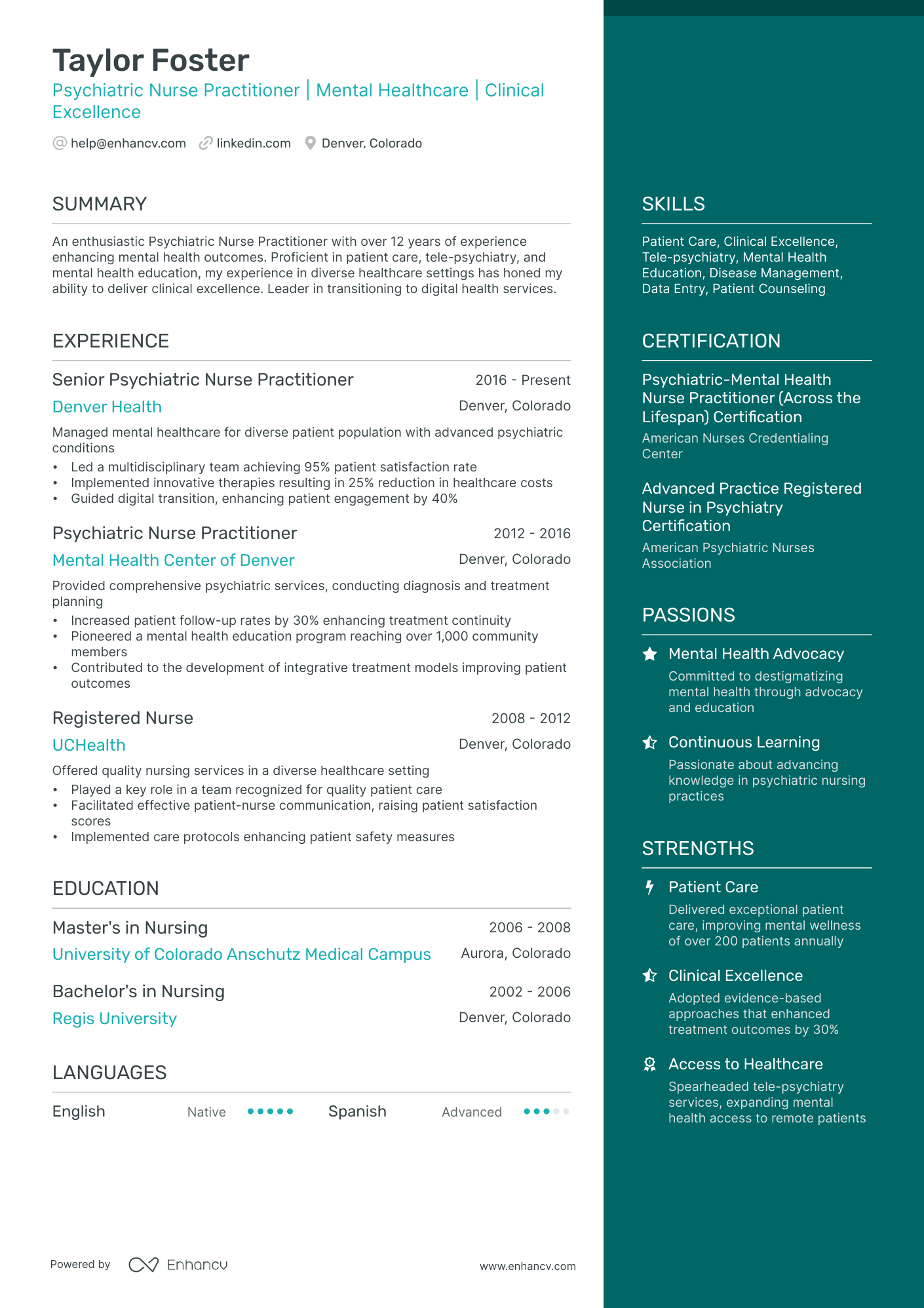 10 Psychiatric Nurse Practitioner Resume Examples & Guide for 2026
