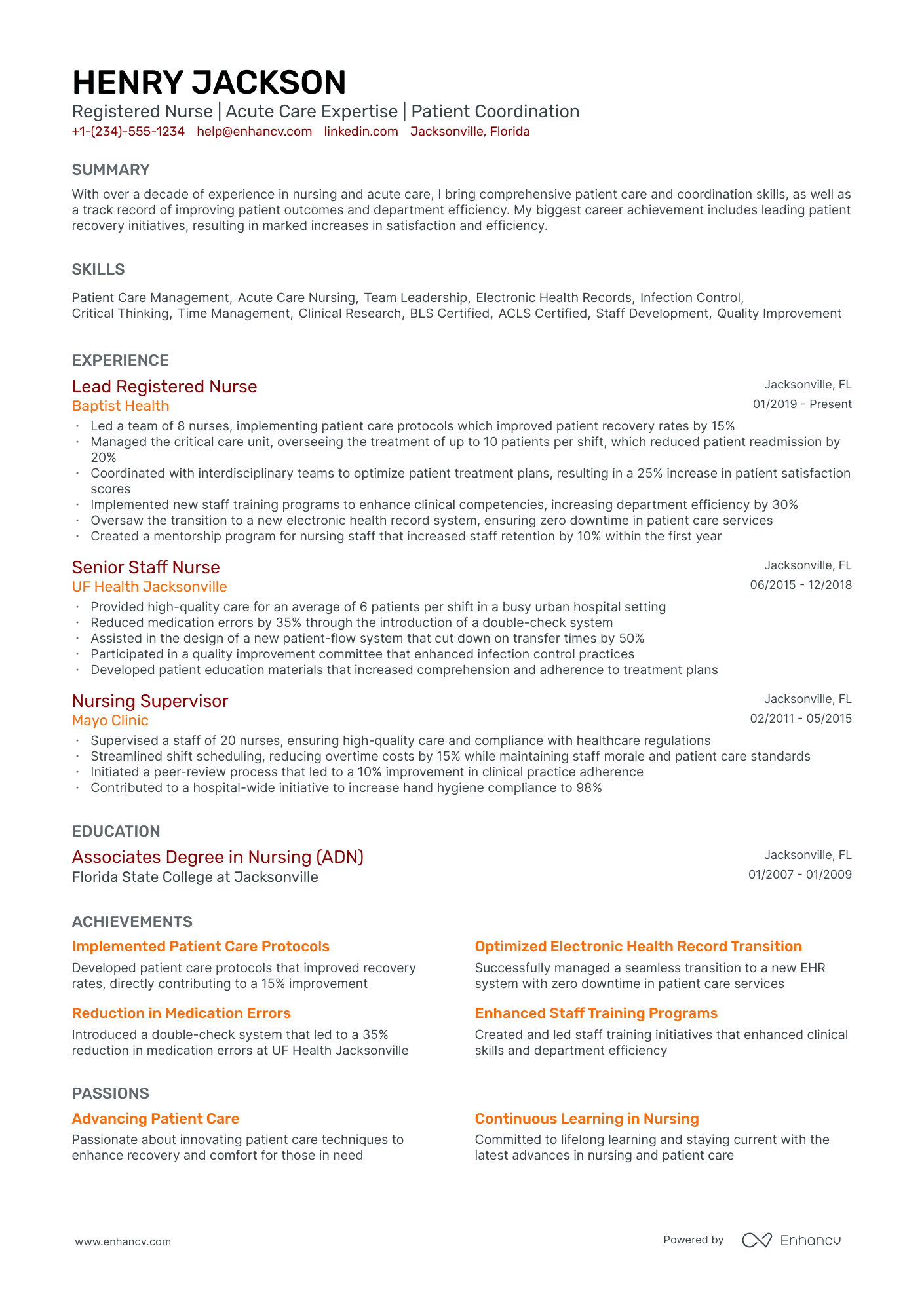 5 Surgical Nurse Resume Examples & Guide for 2024
