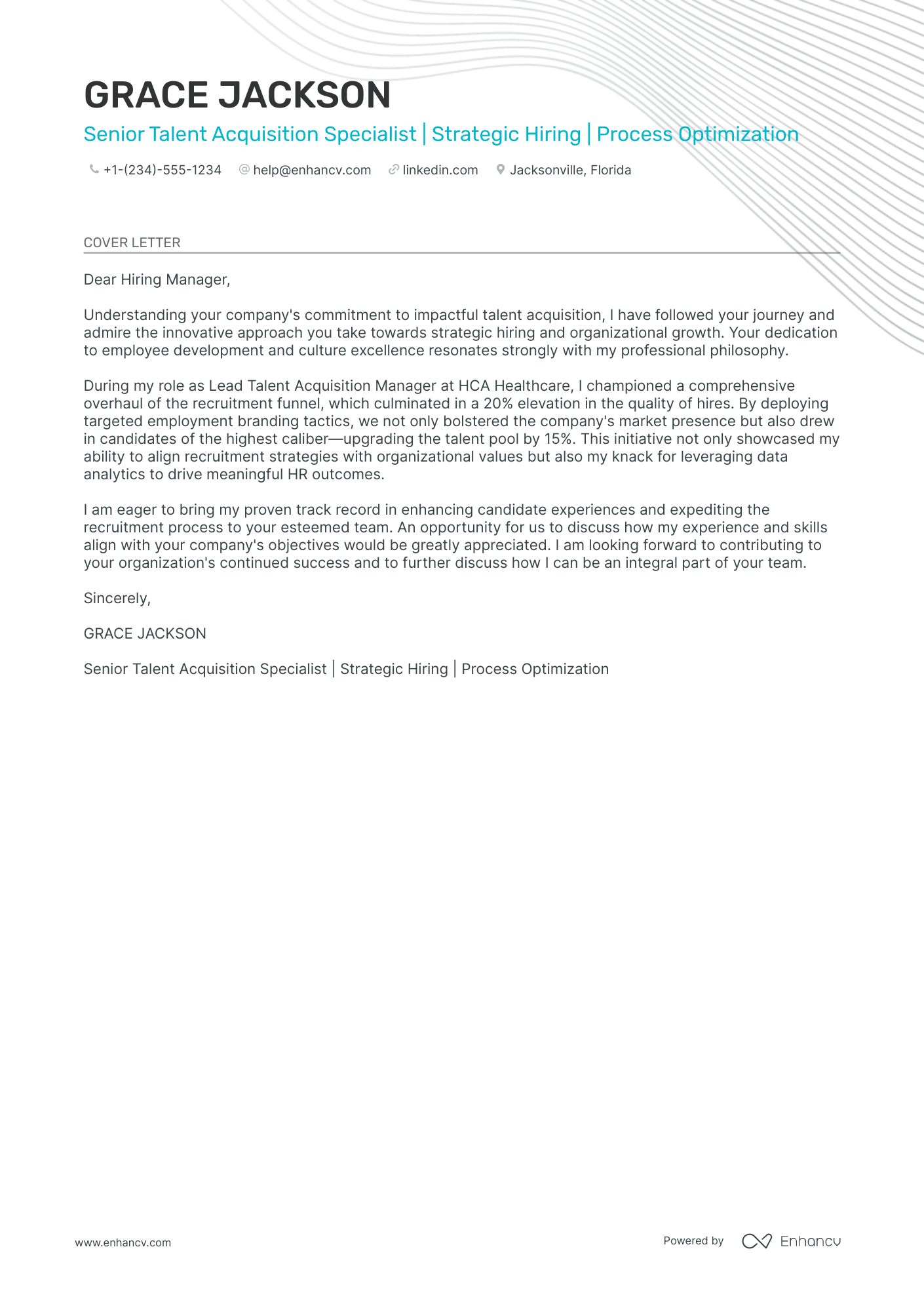 15 Professional Recruiter Cover Letter Examples and Template for 2024 ...