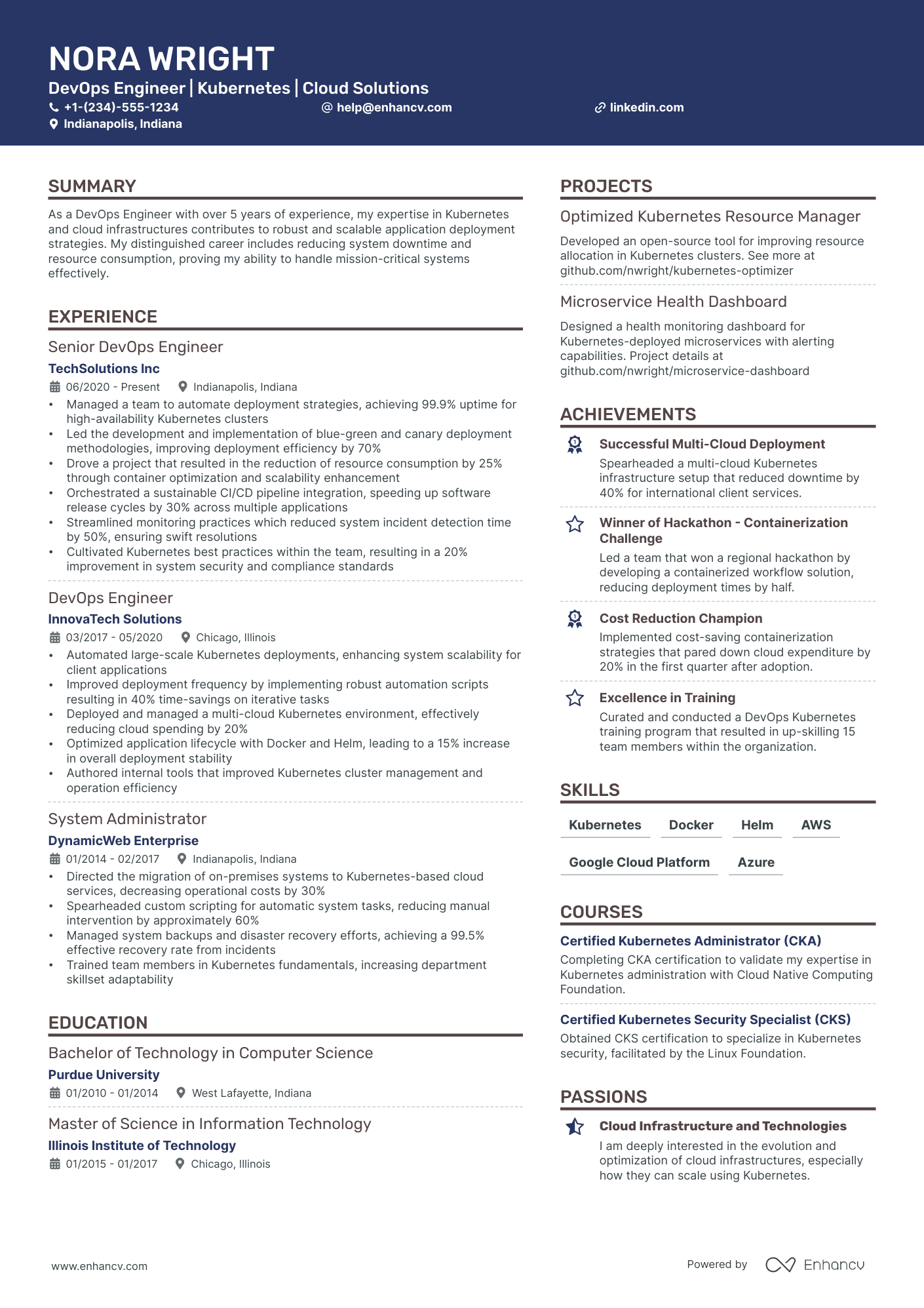 5 Kubernetes Resume Examples & Guide for 2024