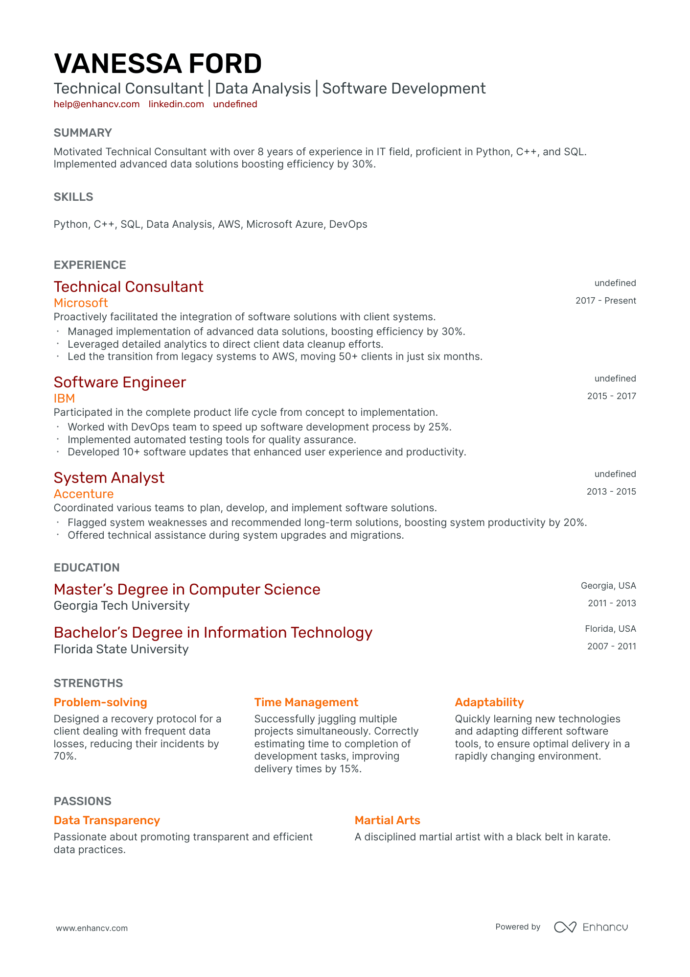 10 Technical Consultant Resume Examples, Templates & Guide for 2026