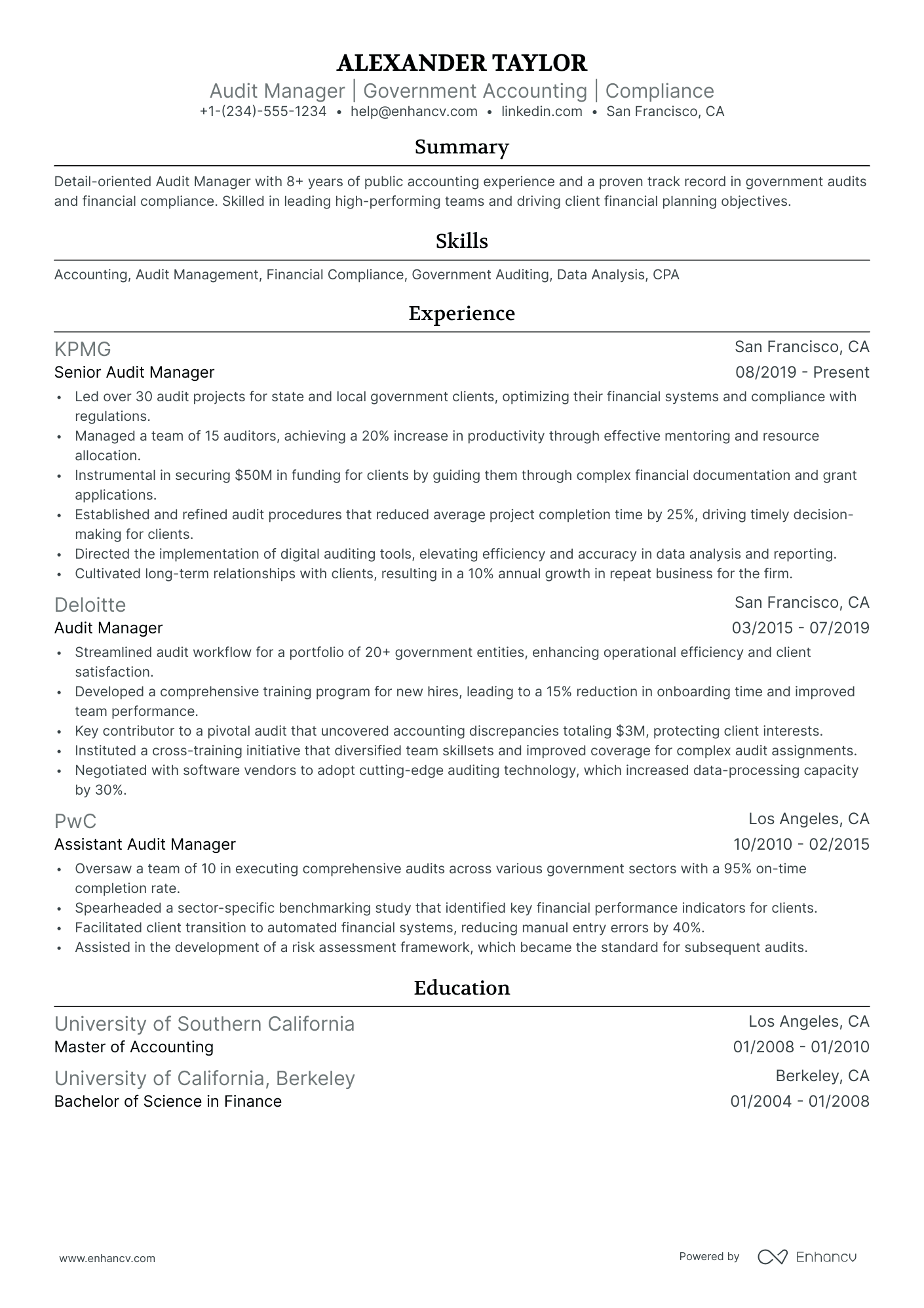 10 Audit Director Resume Examples & Guide for 2026