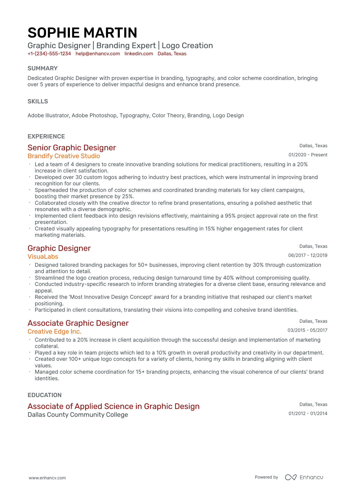 10 Logo Designer Resume Examples & Guide for 2026