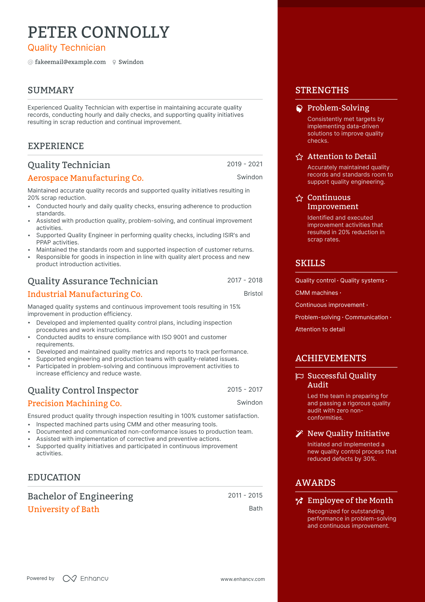 8 Quality Manager Resume Examples & Guide for 2024