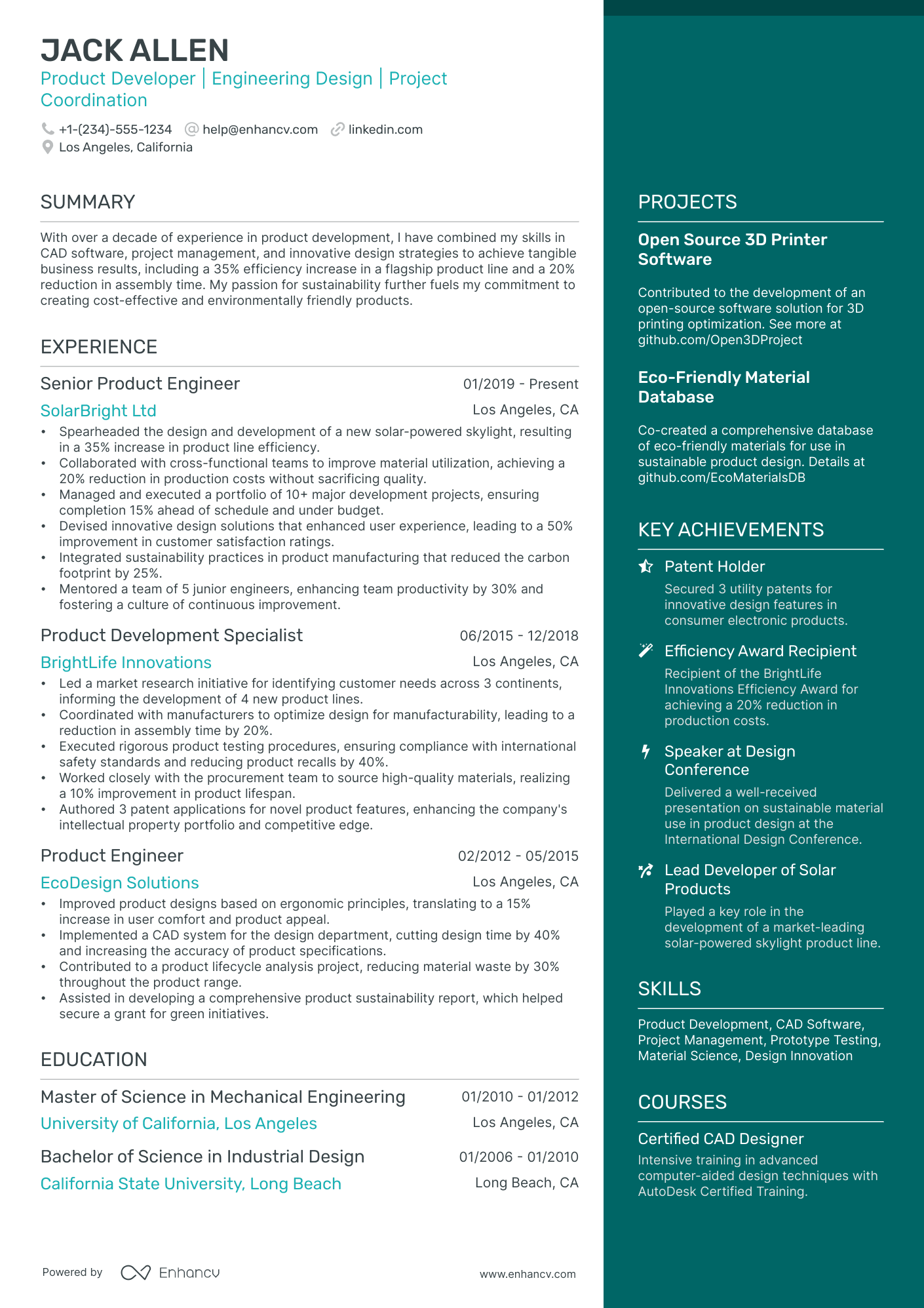 10 Product Developer Resume Examples & Guide for 2025
