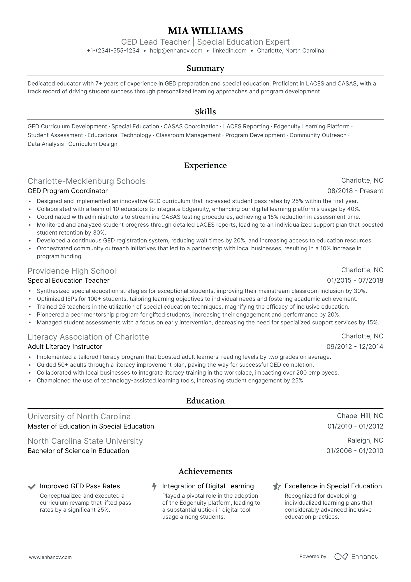 5 Lead Teacher Resume Examples & Guide for 2024