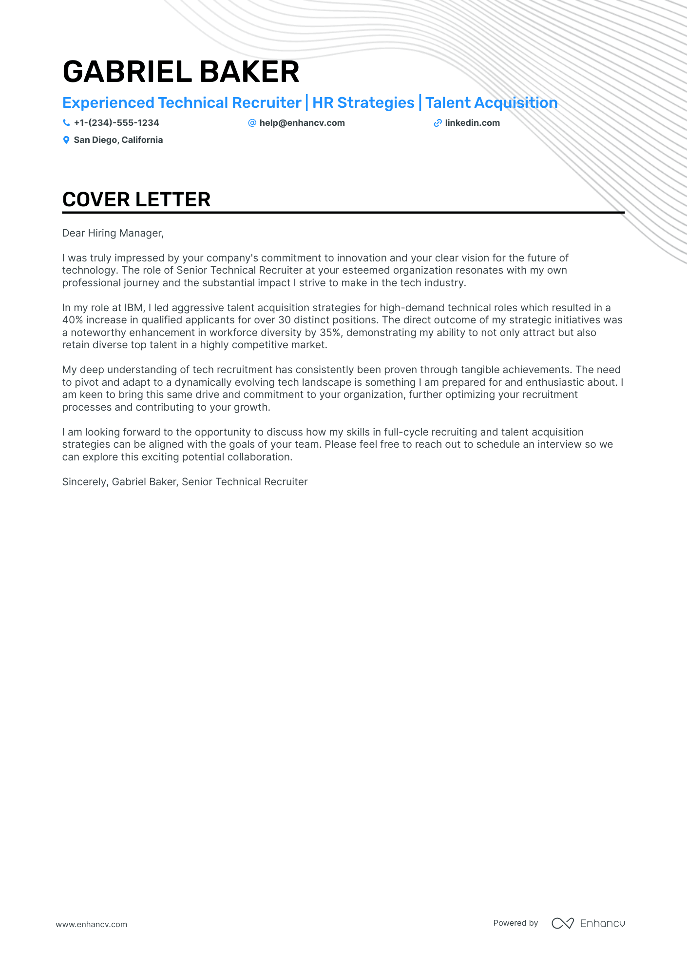 15 Professional Recruiter Cover Letter Examples and Template for 2026 ...
