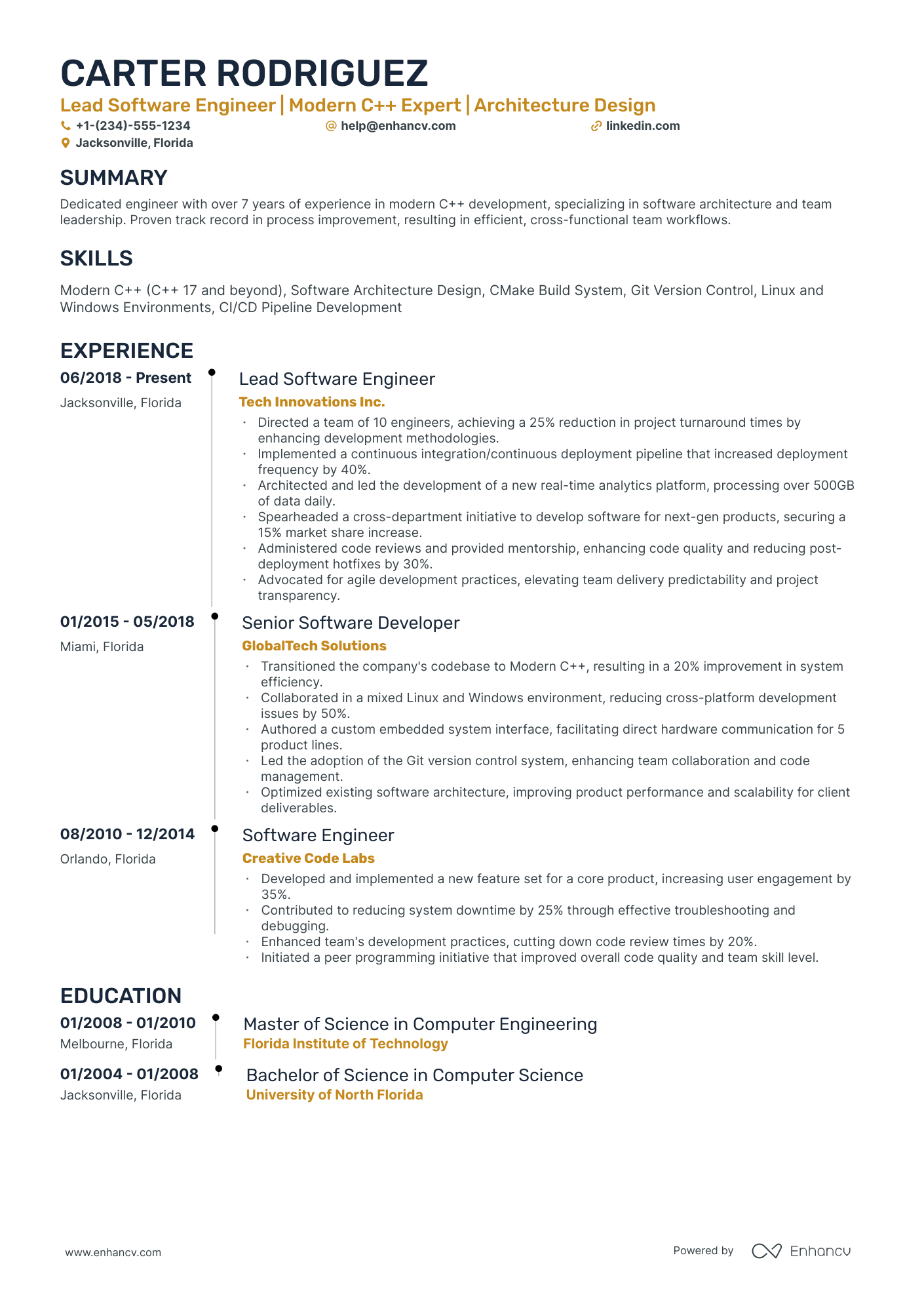 10 Software Team Lead Resume Examples & Guide for 2026