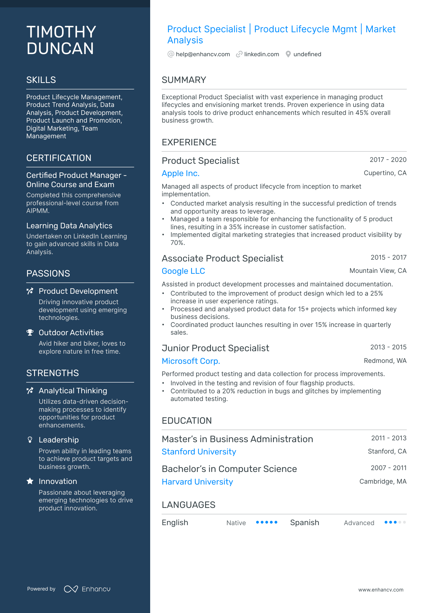 10 Product Specialist Resume Examples & Guide for 2026