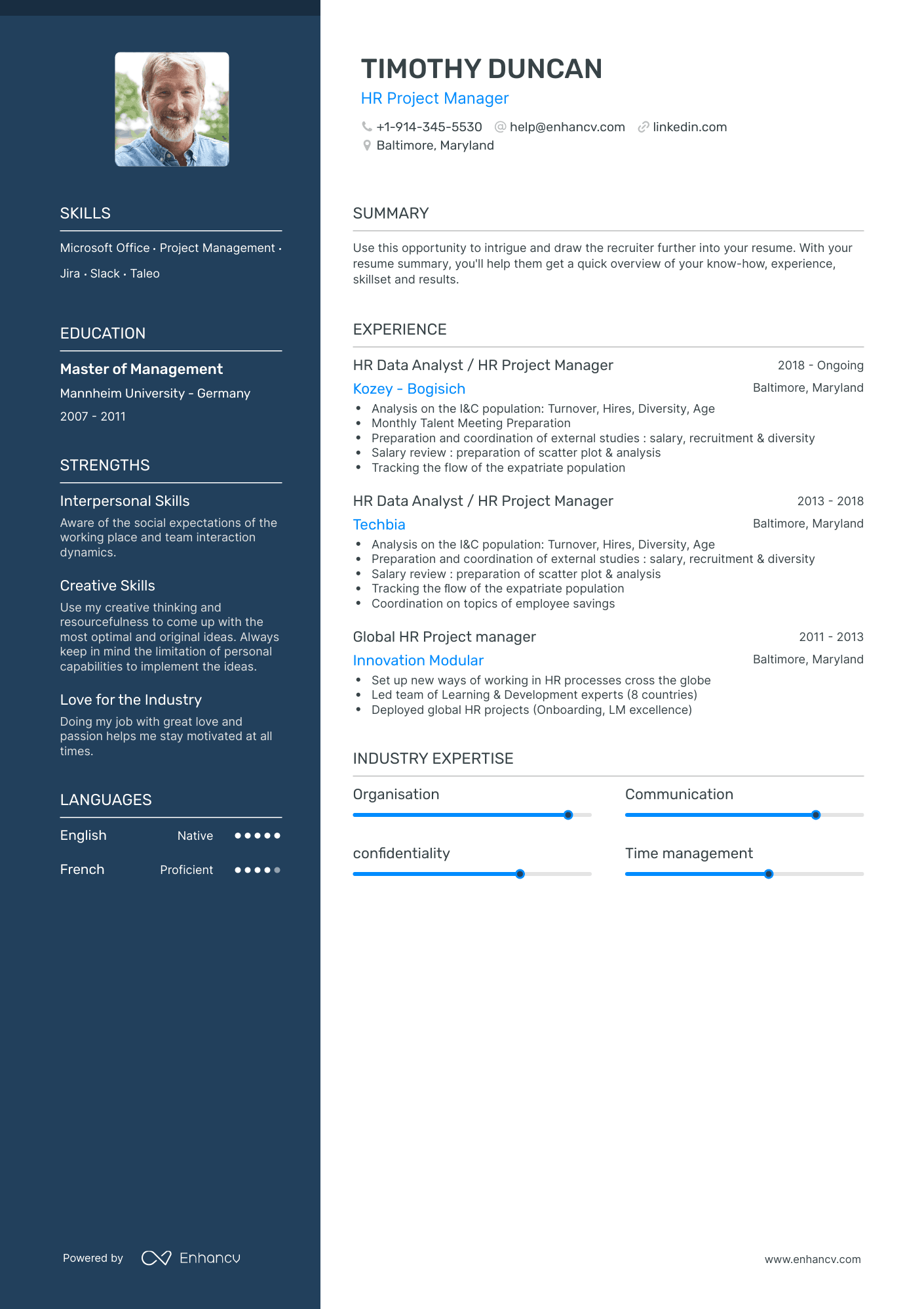 HR Project Manager Resume Examples & Guide for 2023 (Layout, Skills ...