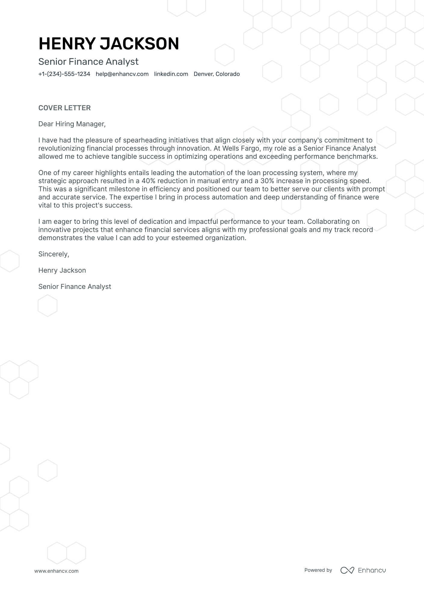 20 Professional Business Analyst Cover Letter Examples and Template for ...