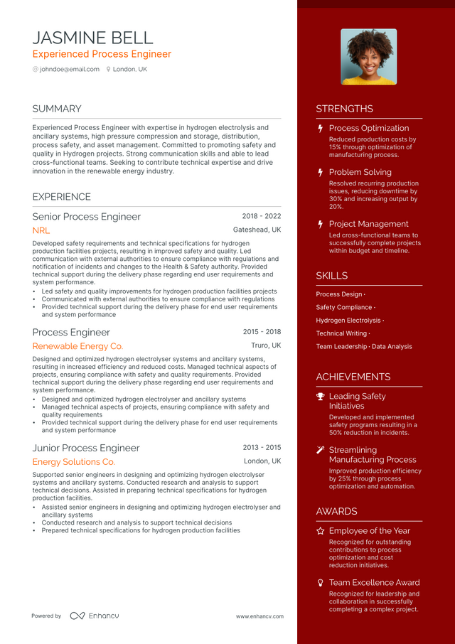 5 Process Engineer Resume Examples & Guide for 2023