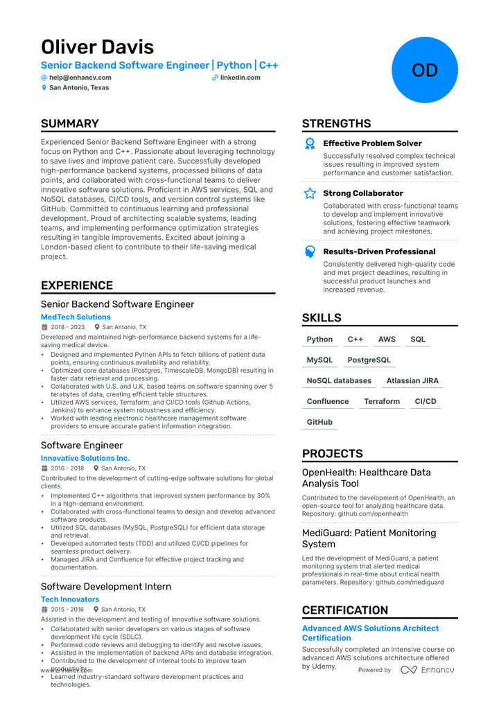 5 Analytics Engineer Resume Examples & Guide for 2023