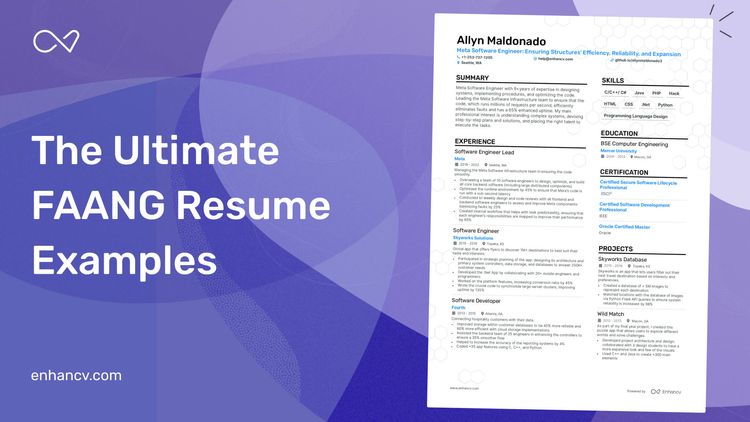 How to Land a Job in FAANG / MAANG Company: Resume Tips and Examples
