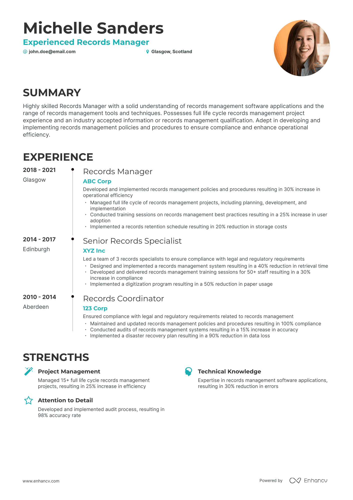 5 Records Manager Resume Examples & Guide for 2023